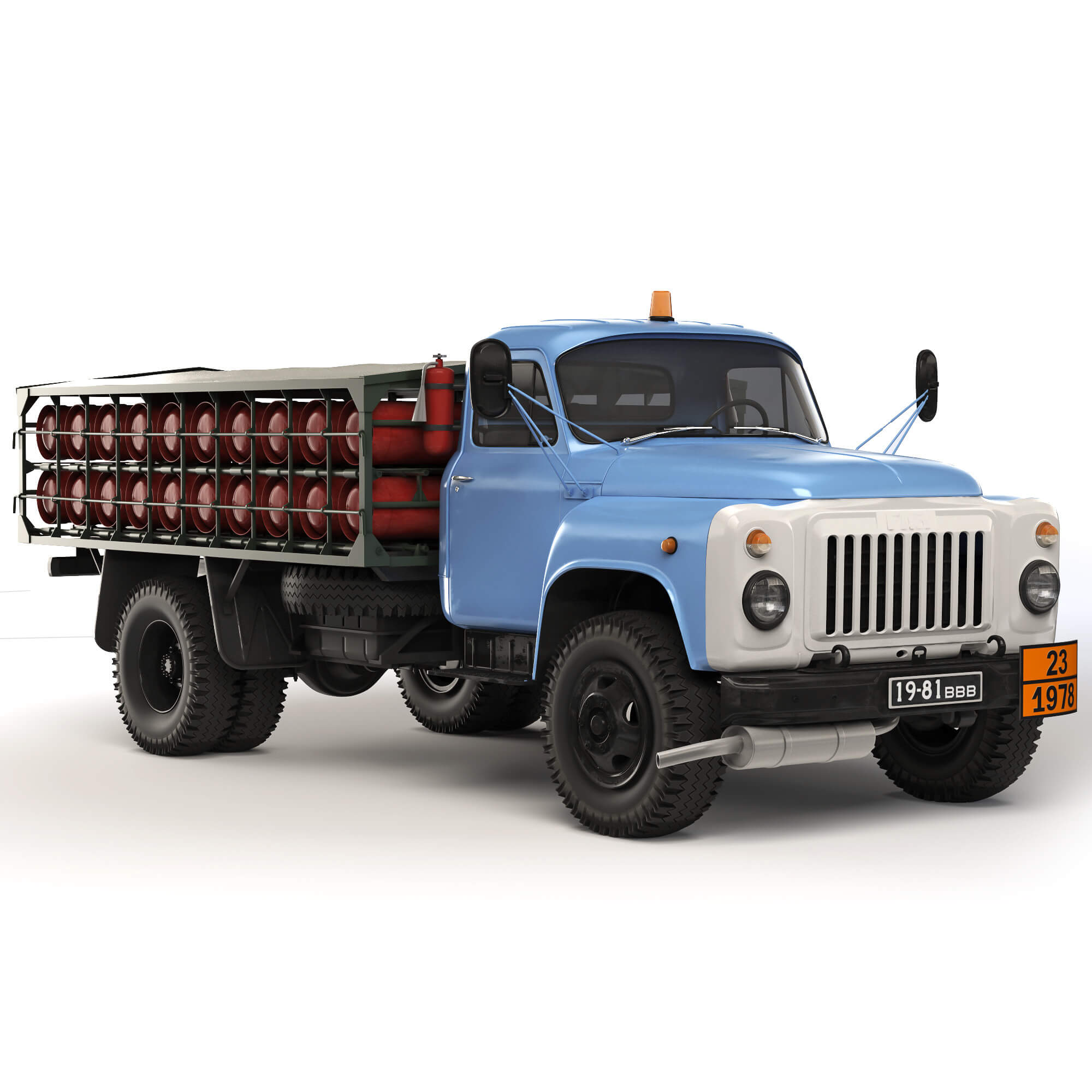 GAZ 53 GTK-40 1974 3D Model by podshyvalov