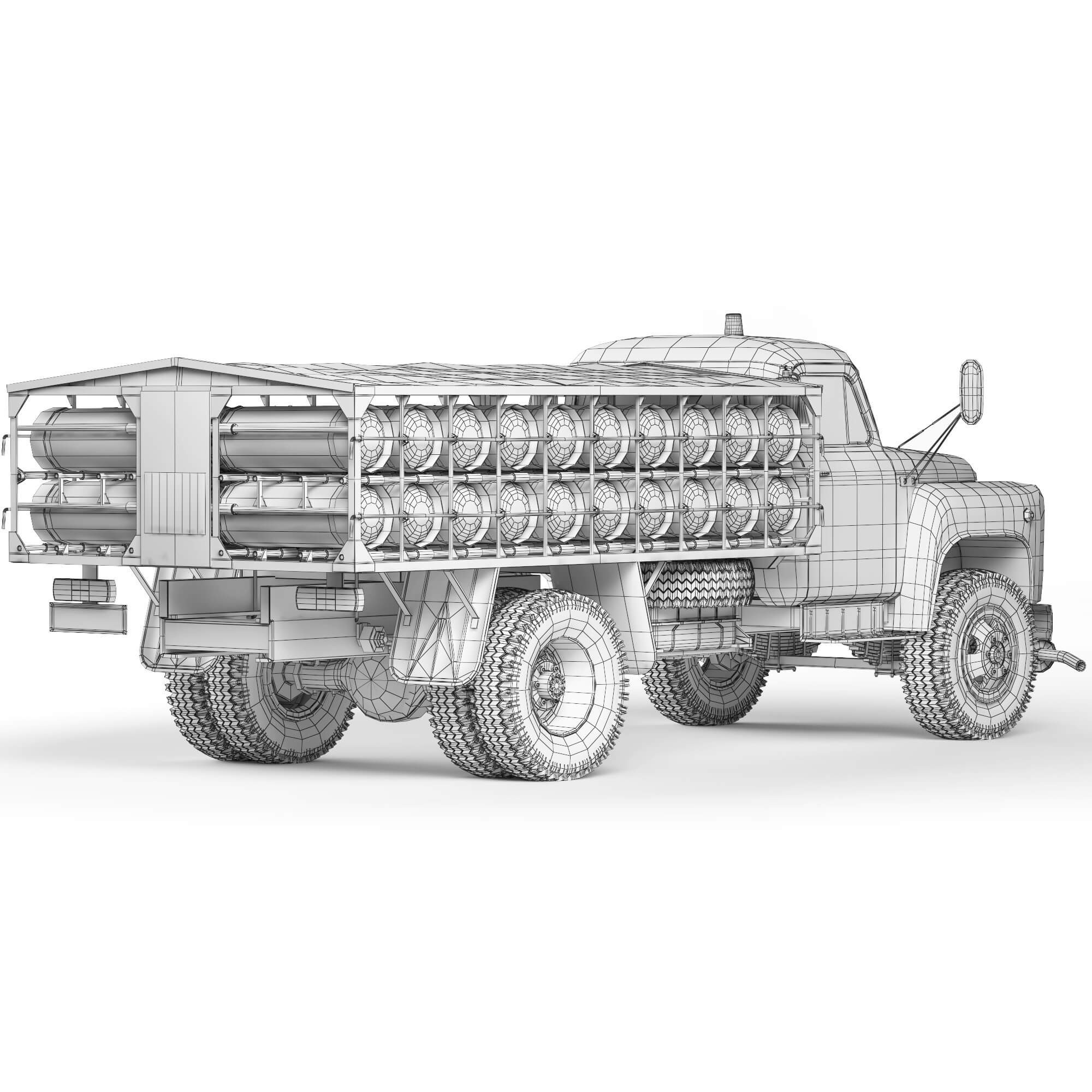 GAZ 53 GTK-40 1974 3D Model by podshyvalov