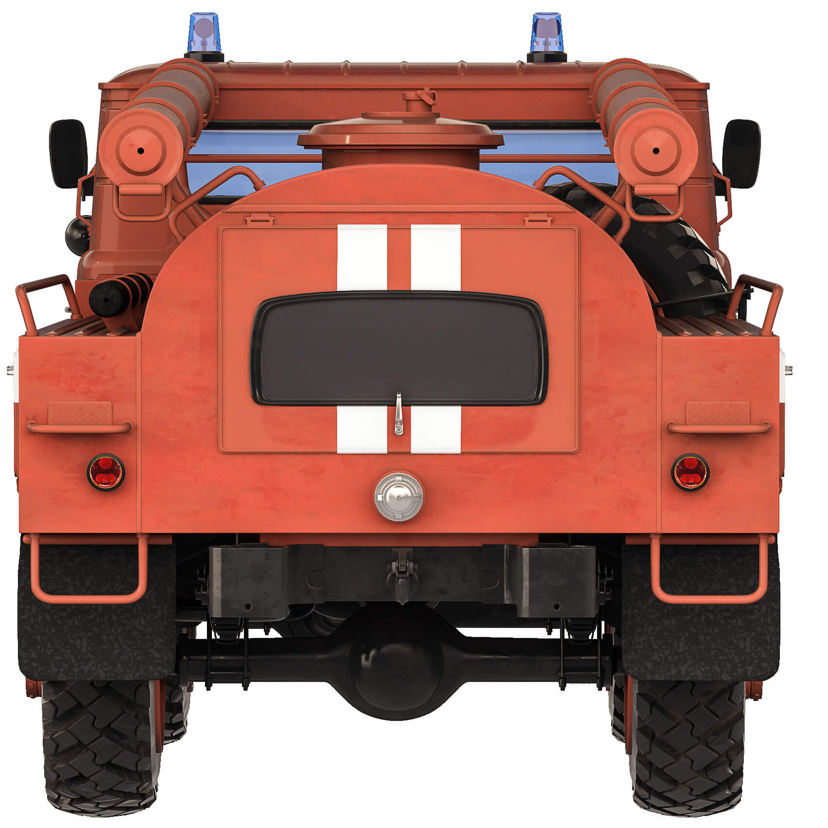 GAZ 66 AC-30 Fire Truck 1971 3D Model by podshyvalov