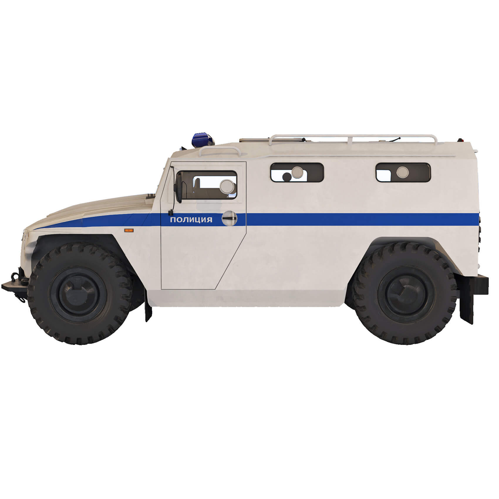 GAZ Tiger 233036 Police 2005 - 3D Model by podshyvalov