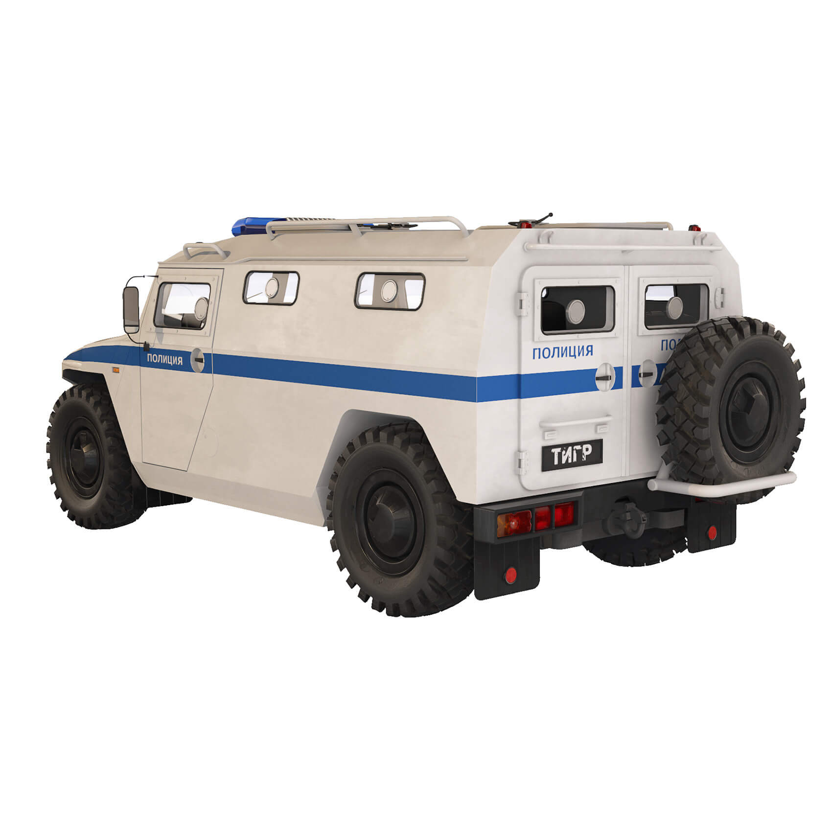 GAZ Tiger 233036 Police 2005 - 3D Model by podshyvalov