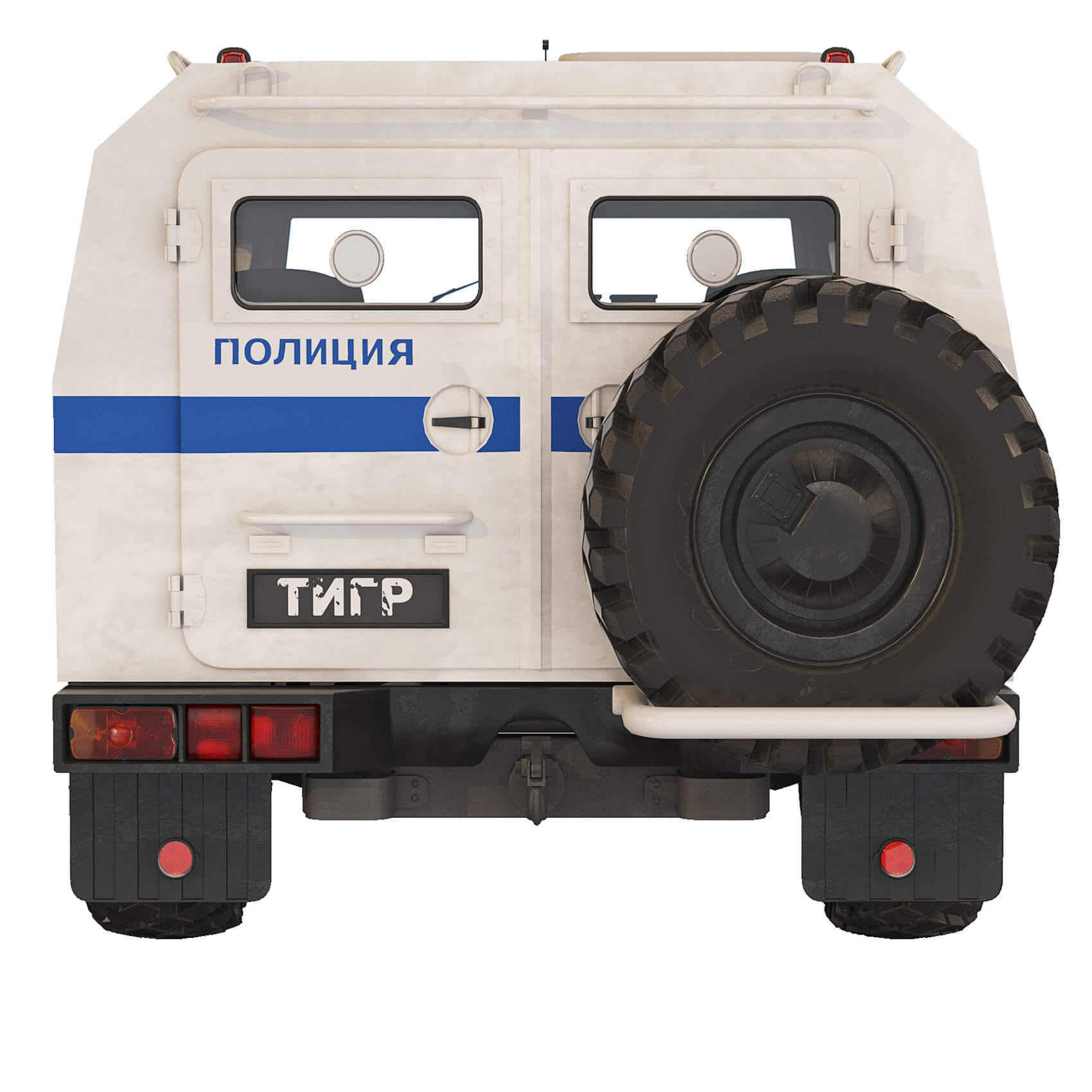 GAZ Tiger 233036 Police 2005 - 3D Model by podshyvalov