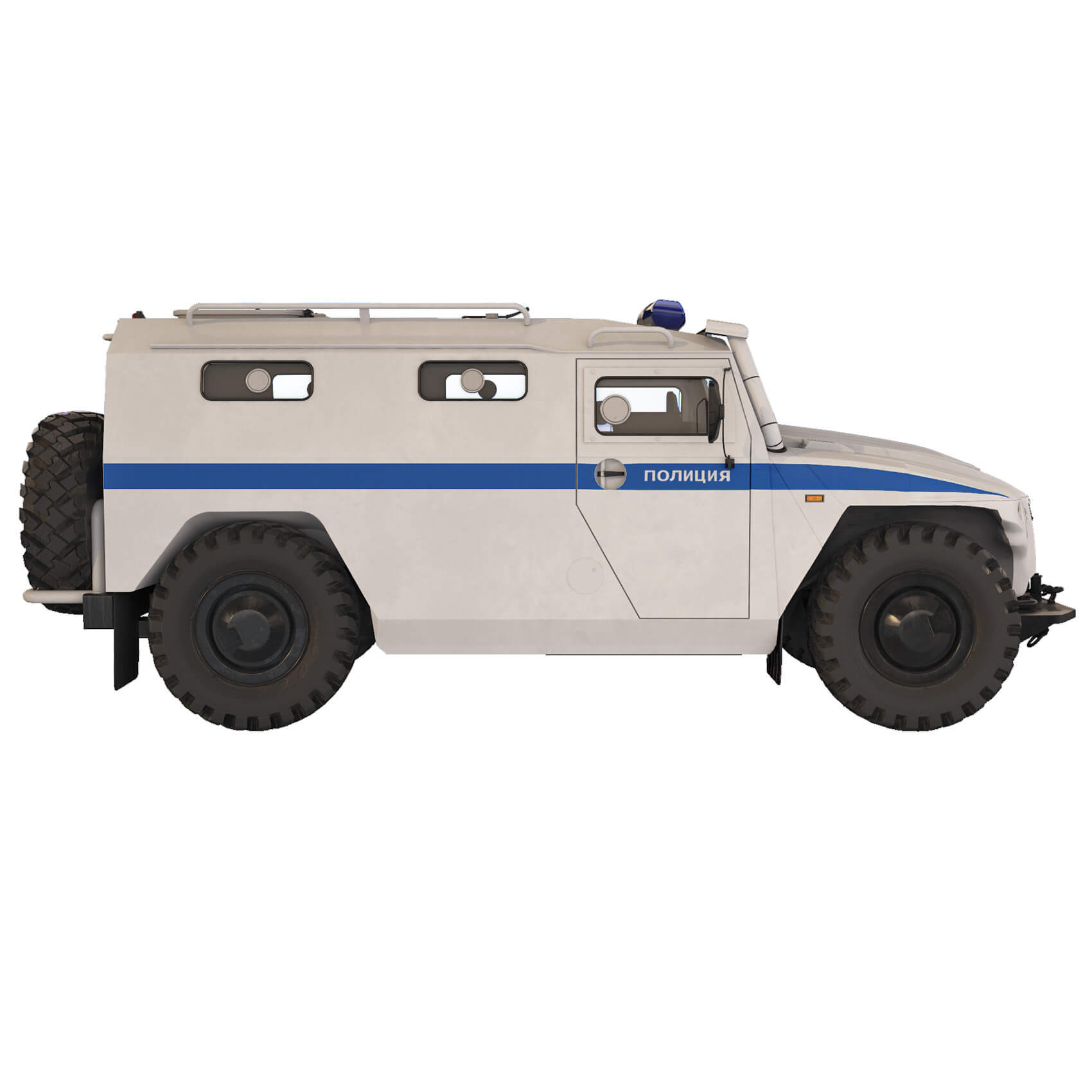 GAZ Tiger 233036 Police 2005 - 3D Model by podshyvalov