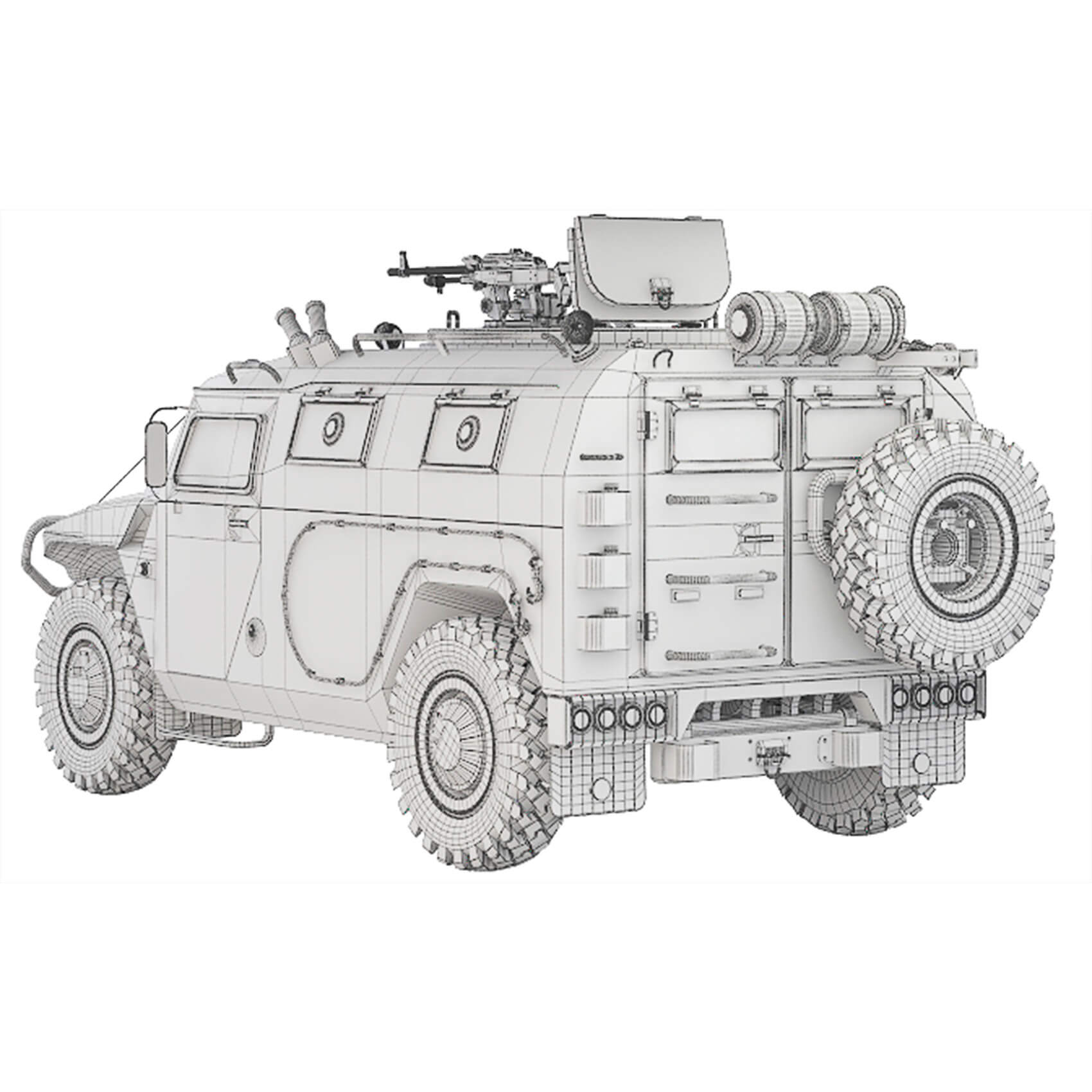 Gaz Tiger M 23115 2007 - 3D Model by podshyvalov