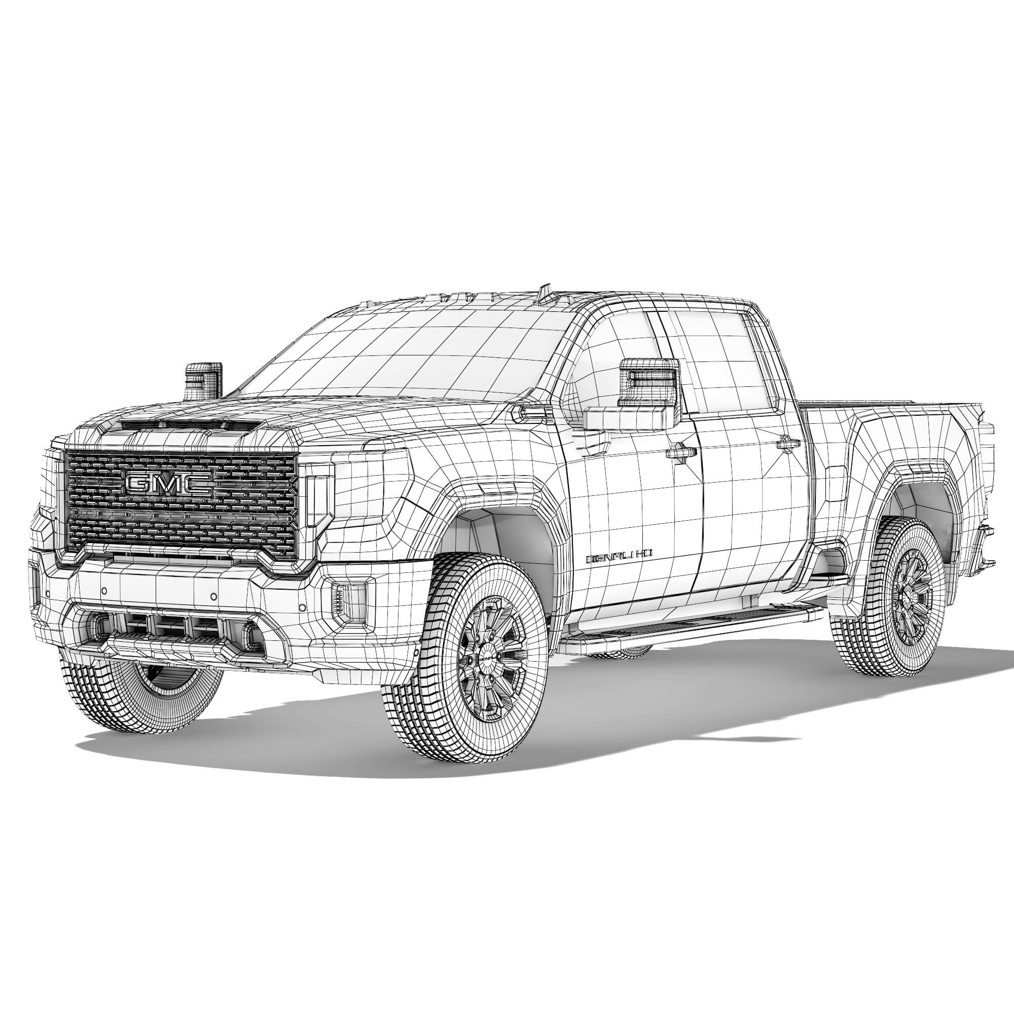 GMC Sierra 2500HD Denali 2020 - 3D Model by podshyvalov