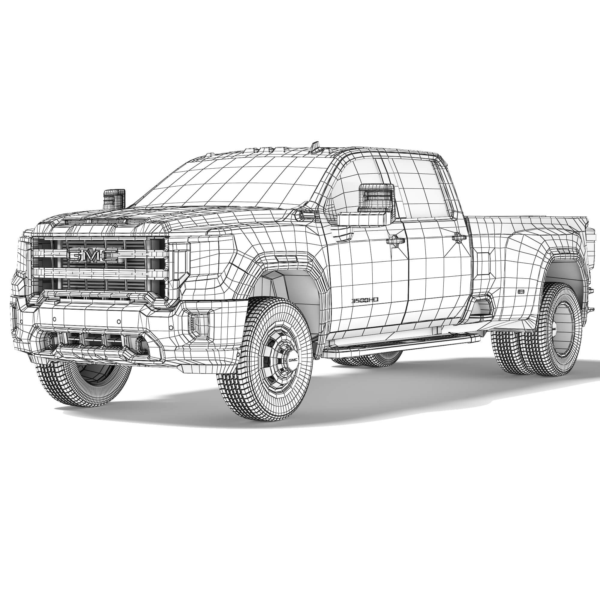 GMC Sierra 3500HD SLT 2020 - 3D Model by podshyvalov