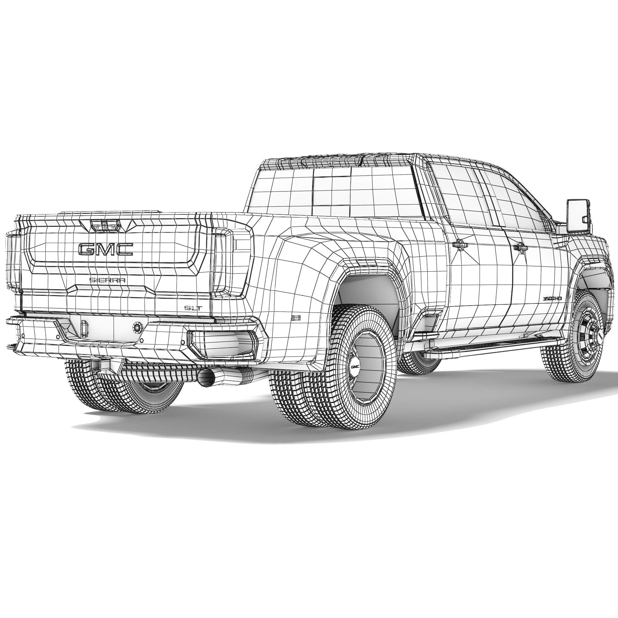 GMC Sierra 3500HD SLT 2020 - 3D Model by podshyvalov
