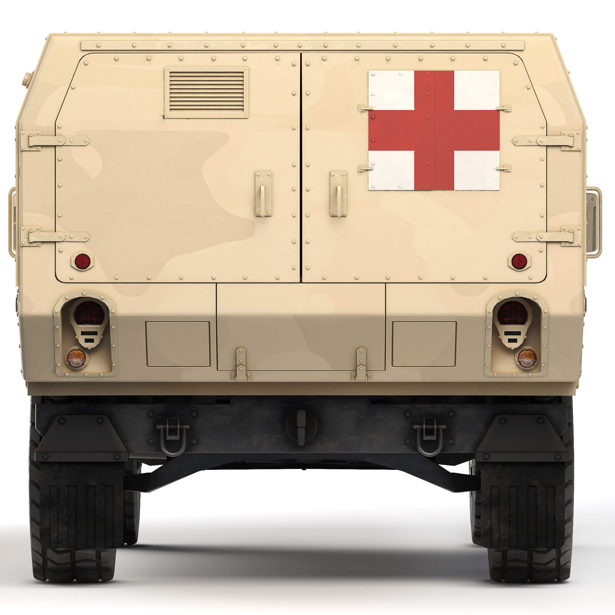 Humvee Military M996A1 Ambulance 2004 - 3D Model by podshyvalov