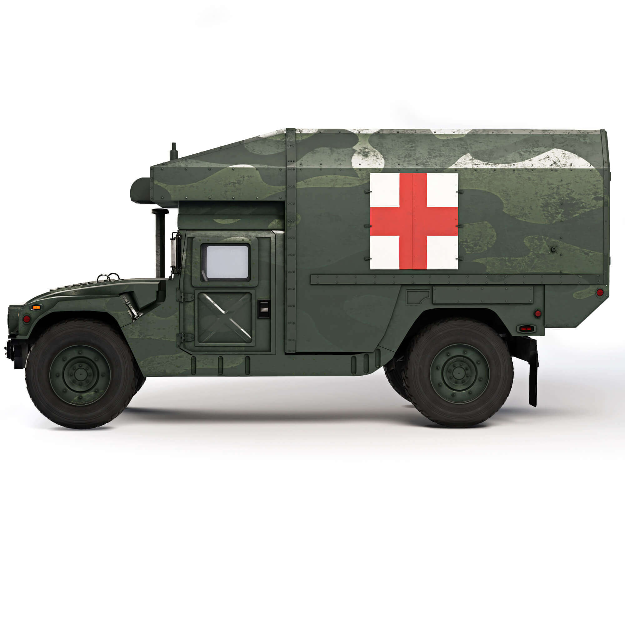 Humvee Military M997A3 Ambulance 2018 - 3D Model by podshyvalov