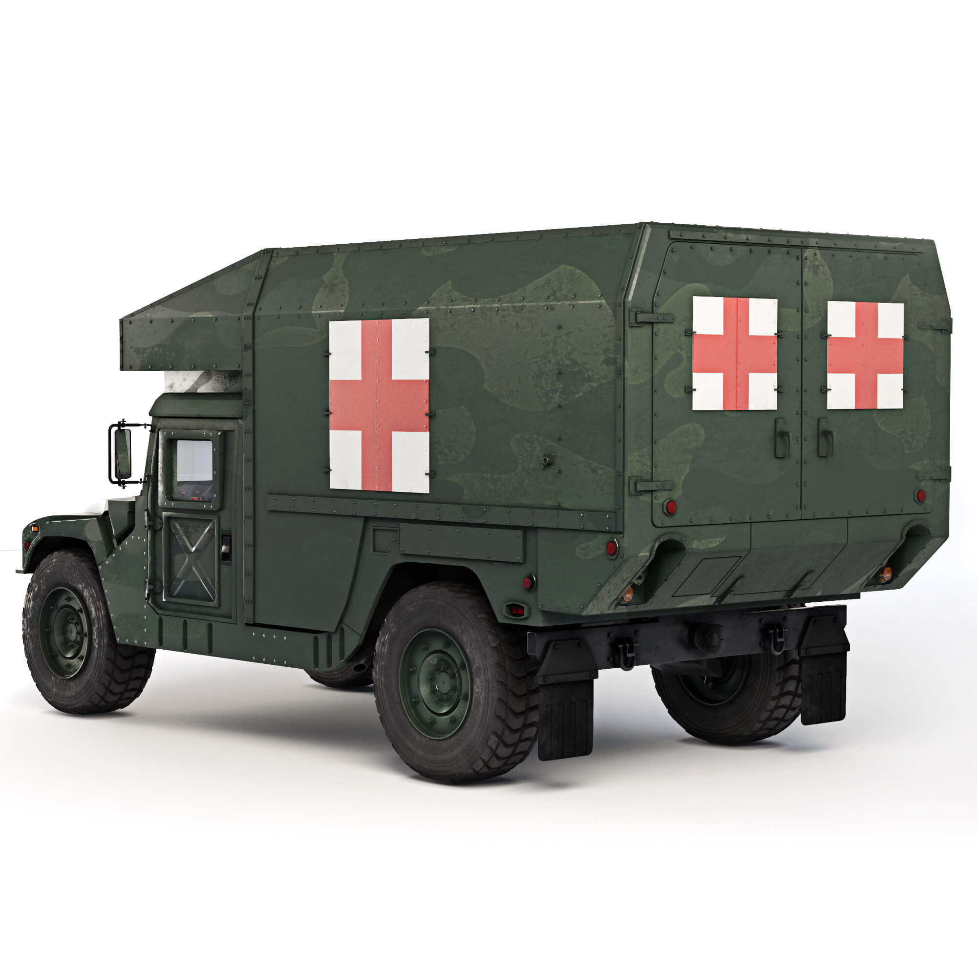Humvee Military M997A3 Ambulance 2018 - 3D Model by podshyvalov
