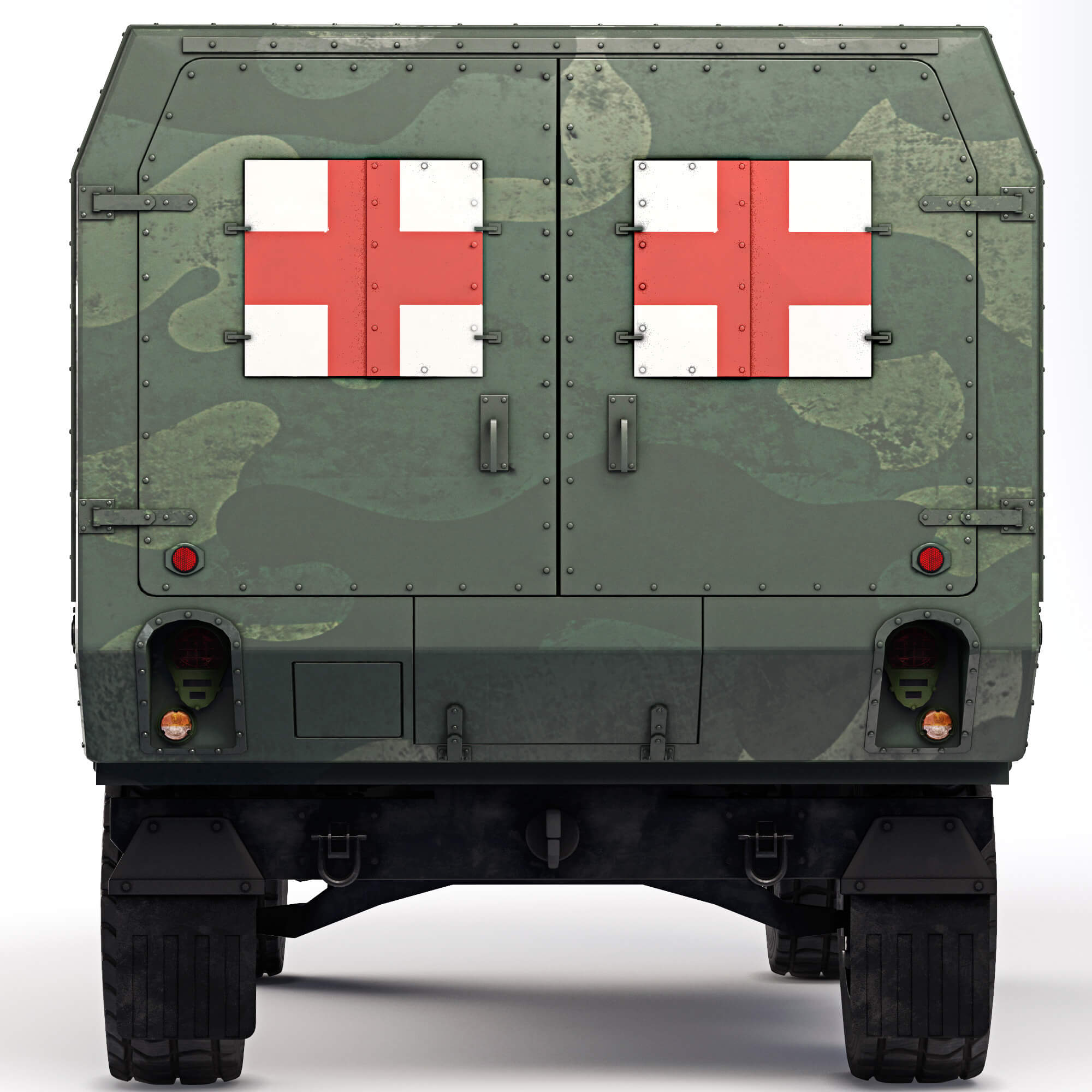 Humvee Military M997A3 Ambulance 2018 - 3D Model by podshyvalov