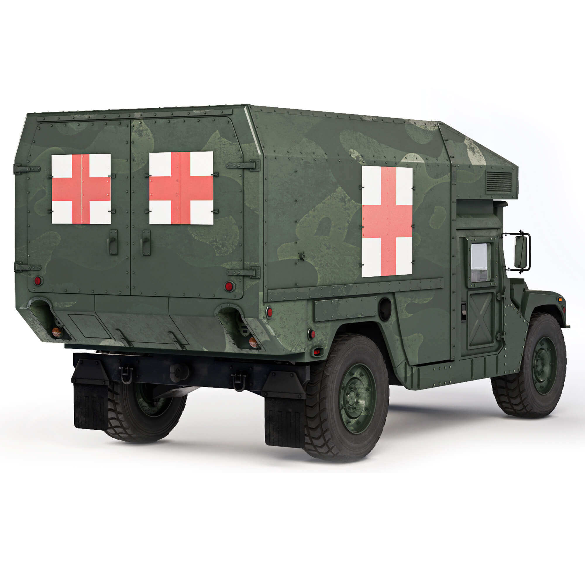 Humvee Military M997A3 Ambulance 2018 - 3D Model by podshyvalov