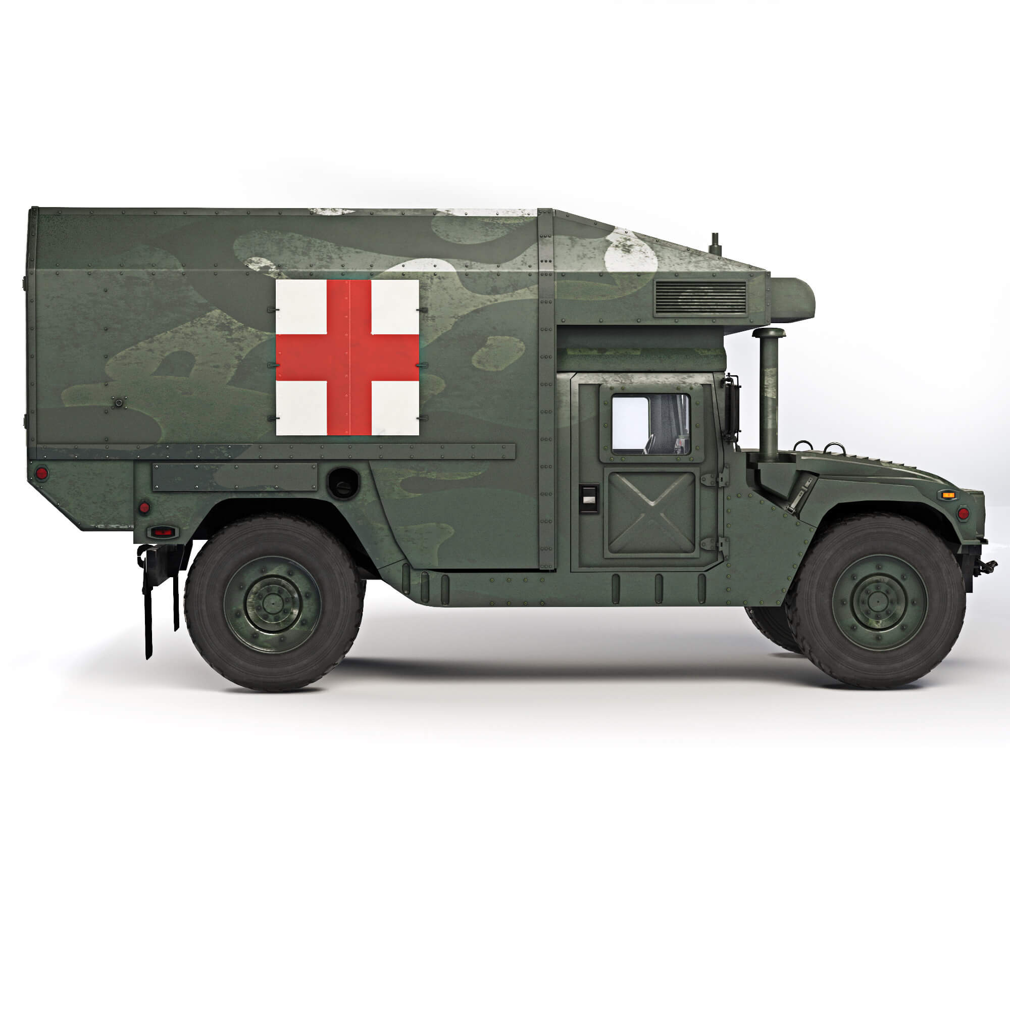 Humvee Military M997A3 Ambulance 2018 - 3D Model by podshyvalov
