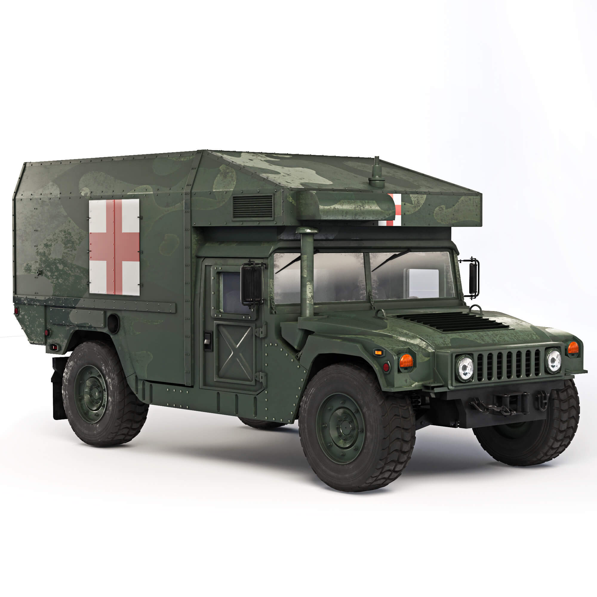 Humvee Military M997A3 Ambulance 2018 - 3D Model by podshyvalov