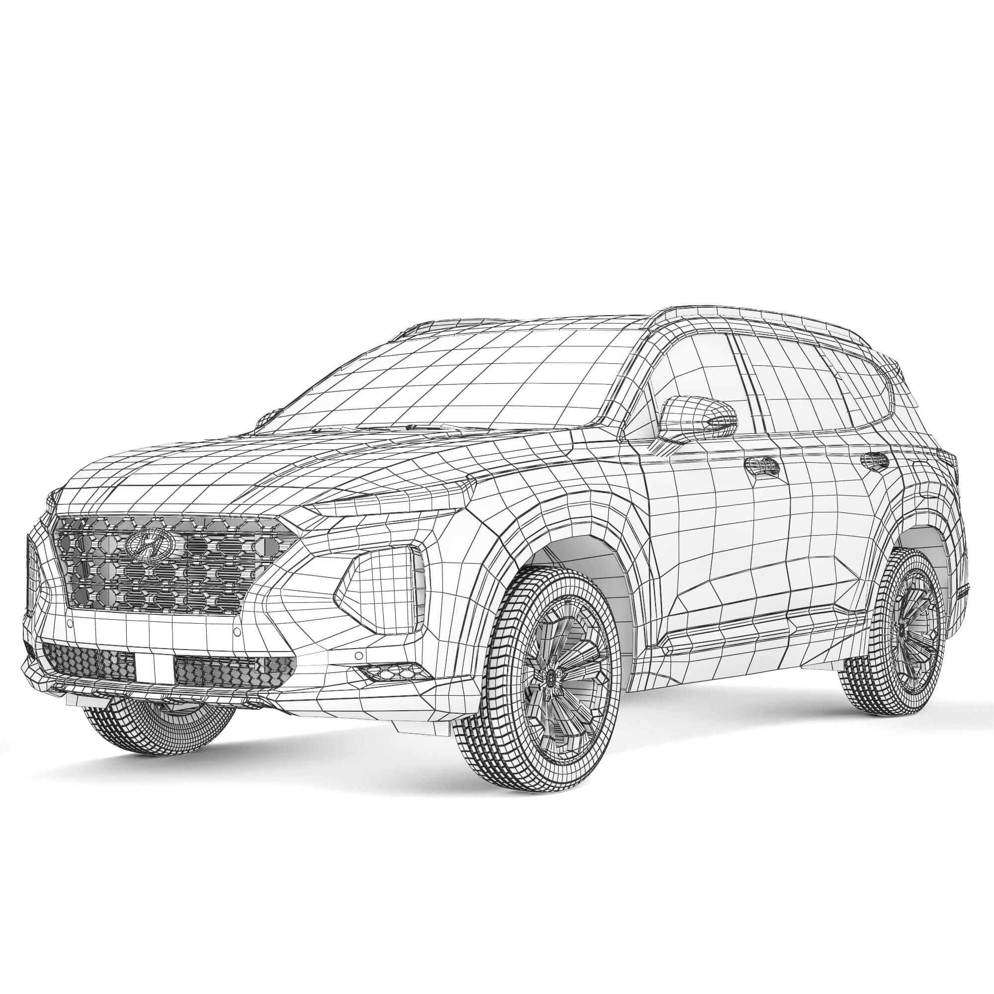 Hyundai Santa FE 2019 - 3D Model by podshyvalov