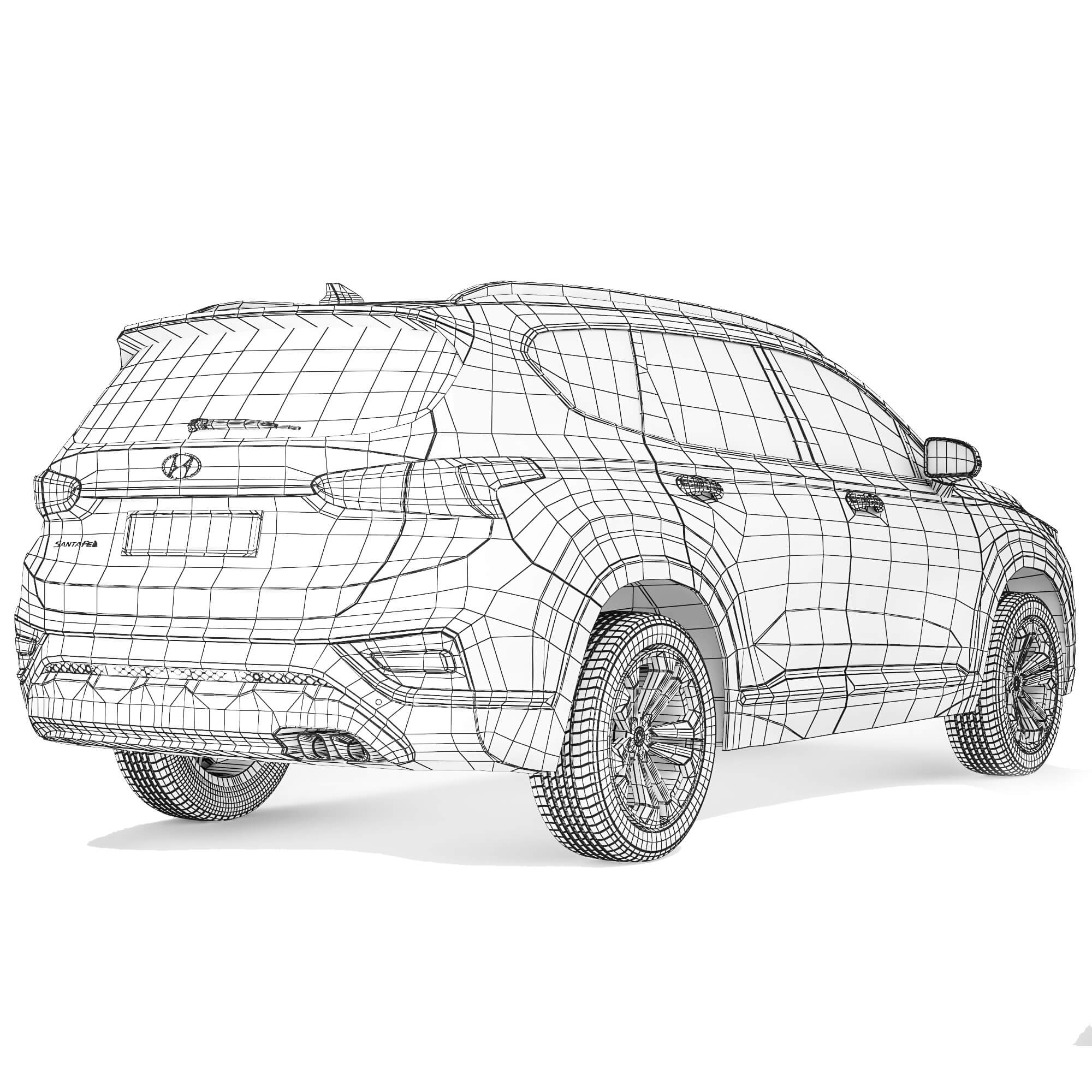 Hyundai Santa FE 2019 - 3D Model by podshyvalov