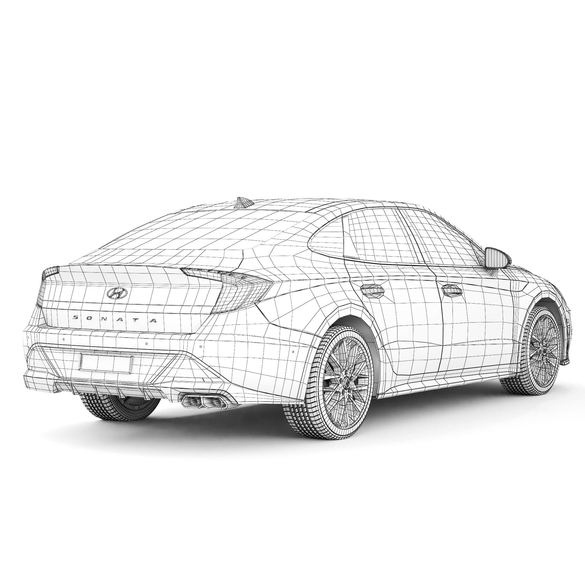 Hyundai Sonata 2021 - 3D Model by podshyvalov