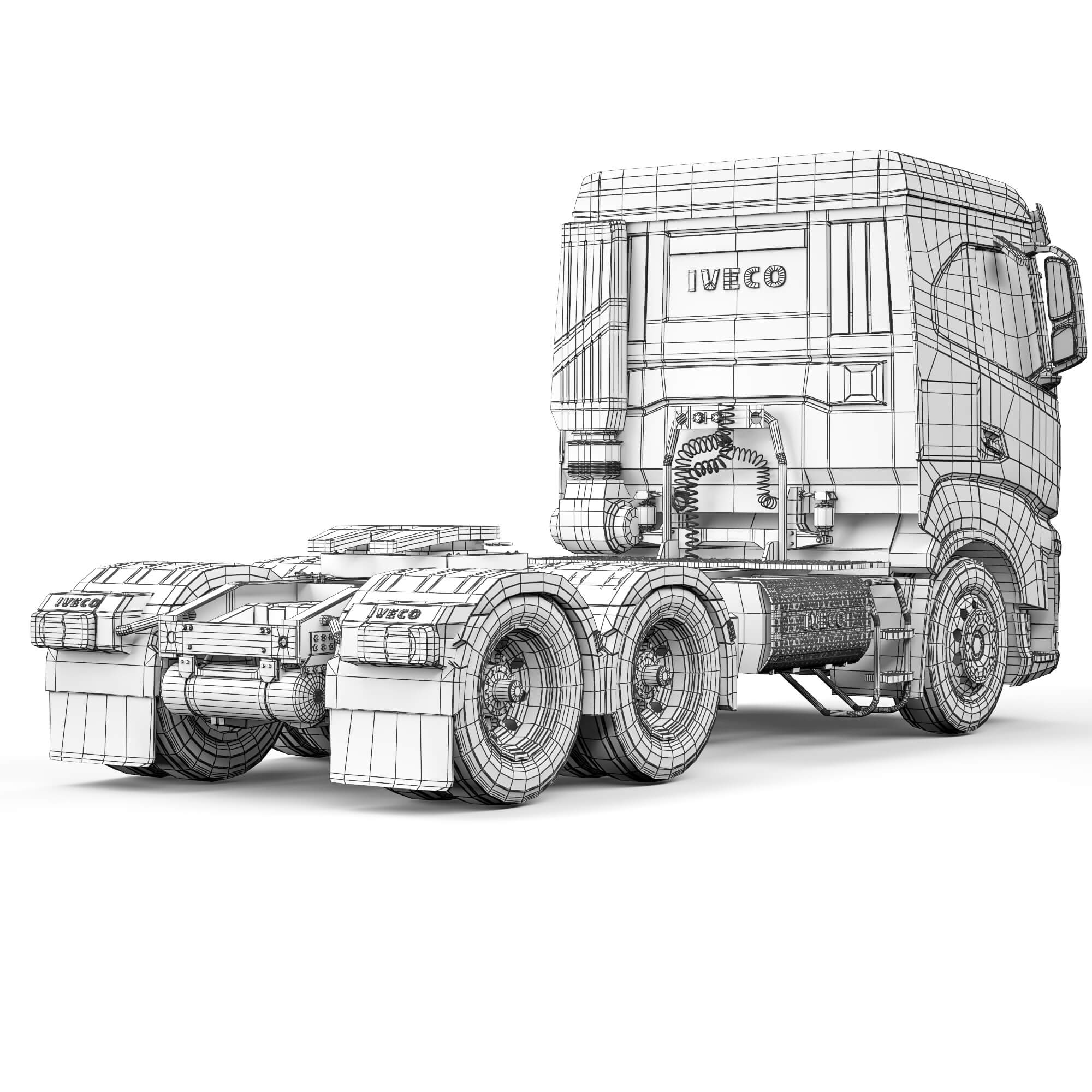 IVECO X-Way 480 Hi-Traction 2021 3D Model by podshyvalov