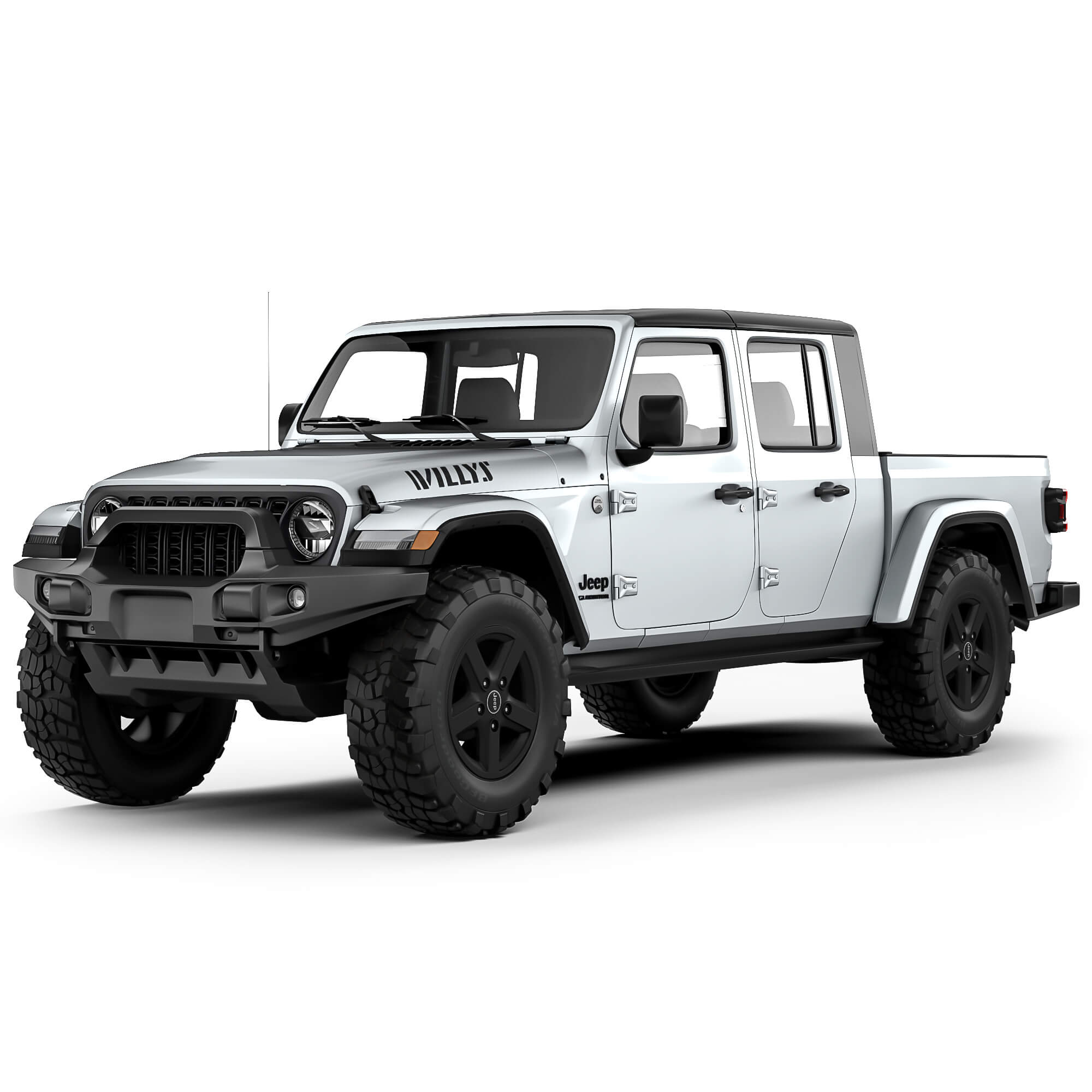 Jeep Gladiator Willys 2024 - 3D Model by podshyvalov