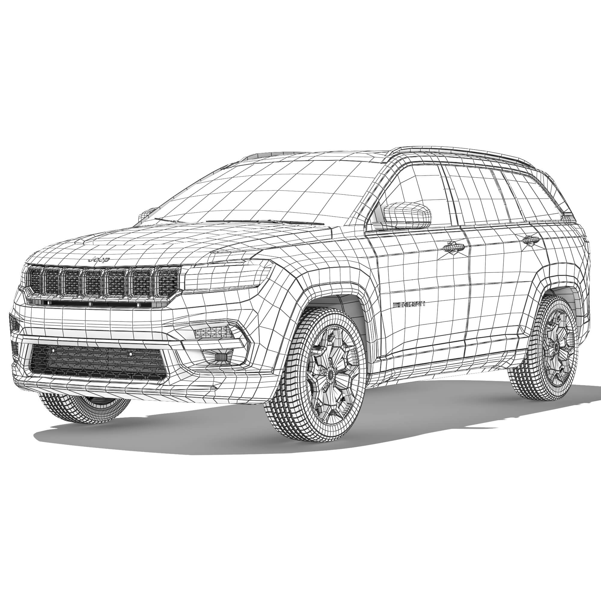 Jeep Meridian 2022 - 3D Model by podshyvalov