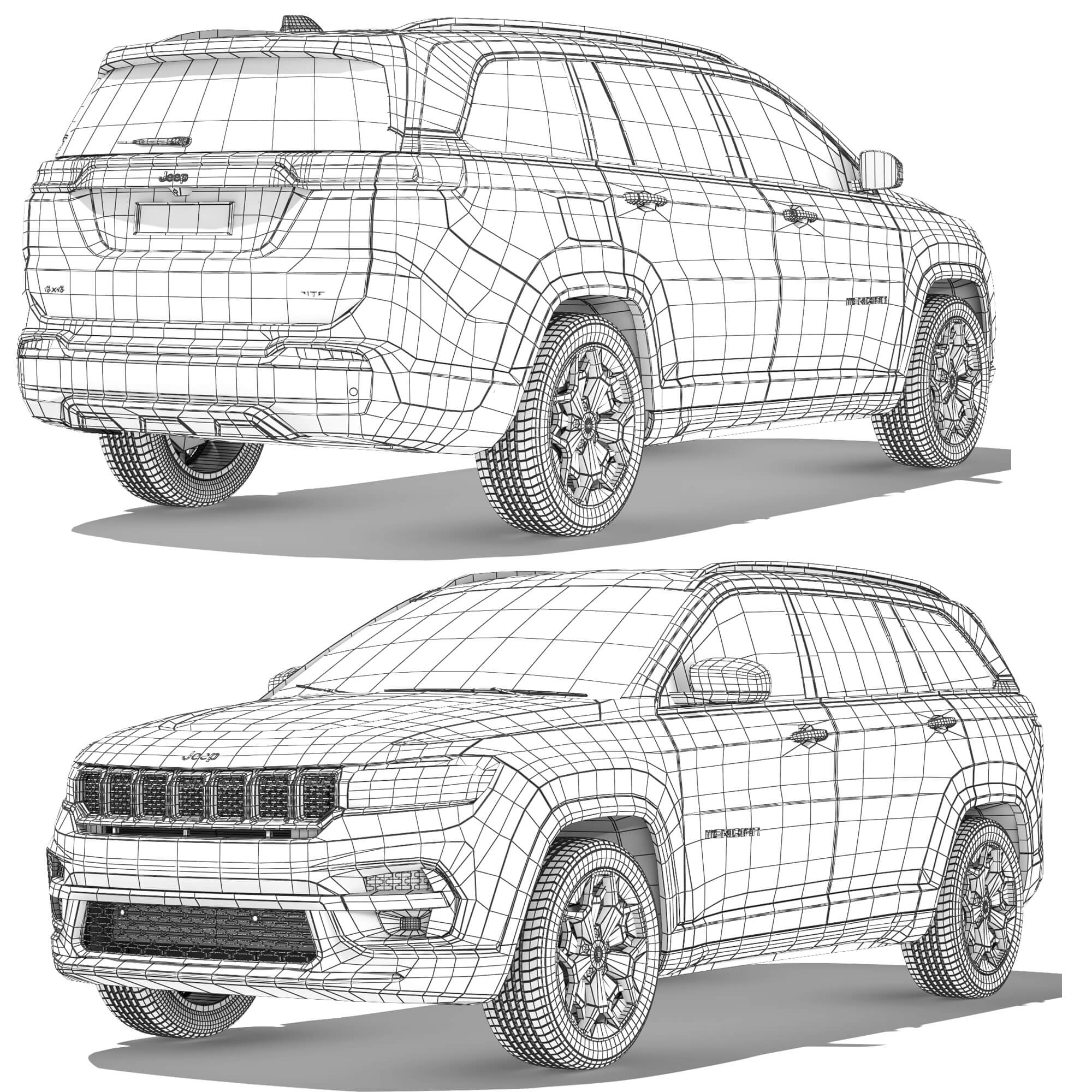 Jeep Meridian 2022 - 3D Model by podshyvalov