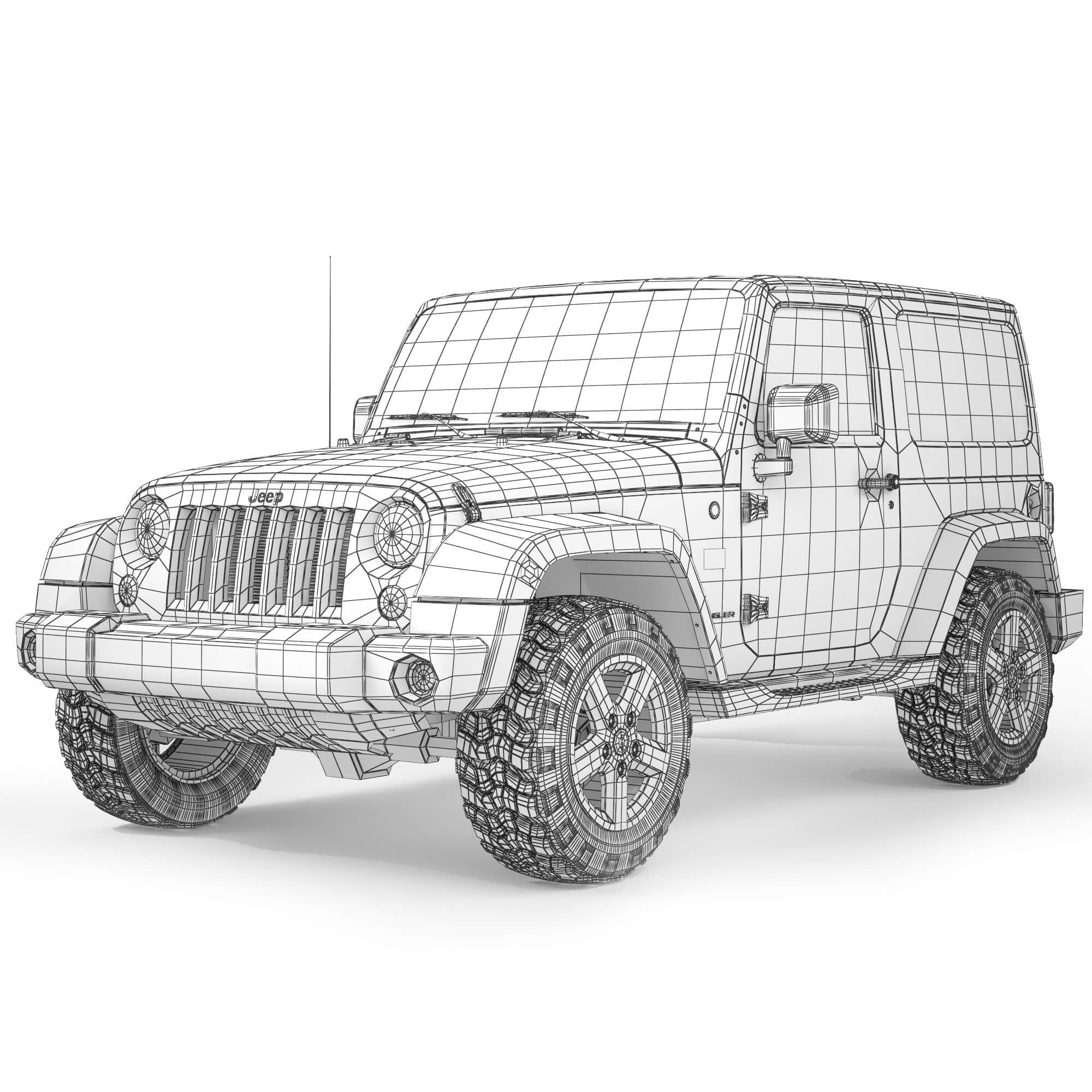 Jeep Wrangler Arctic 2012 - 3D Model by podshyvalov