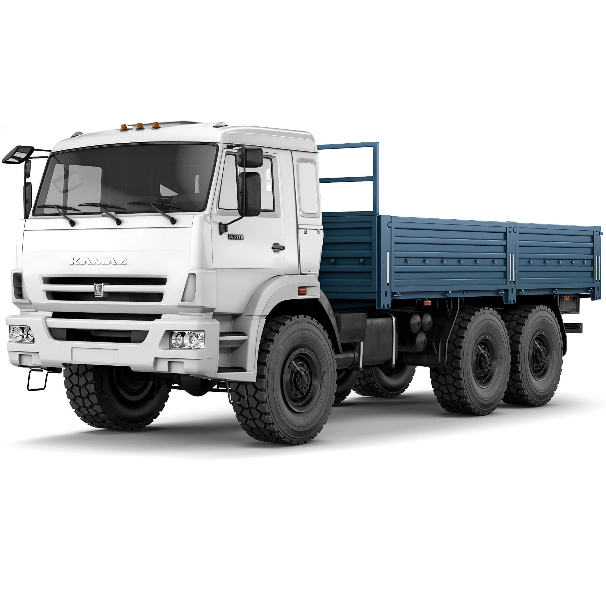 Kamaz 43118 Flatbed 2017 - 3D Model by podshyvalov