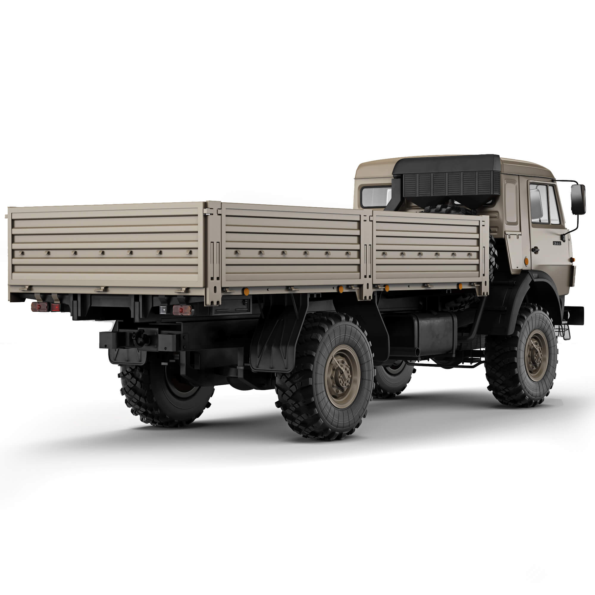 Kamaz 4350 Mustang 2003 - 3D Model by podshyvalov