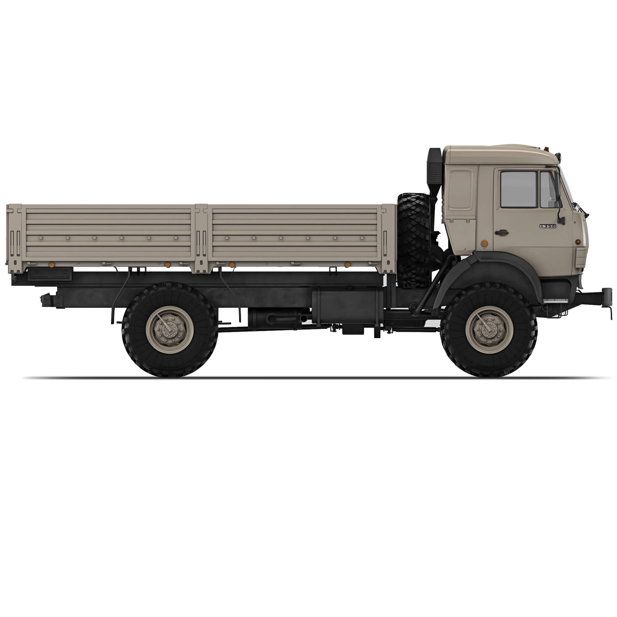 Kamaz 4350 Mustang 2003 - 3D Model by podshyvalov