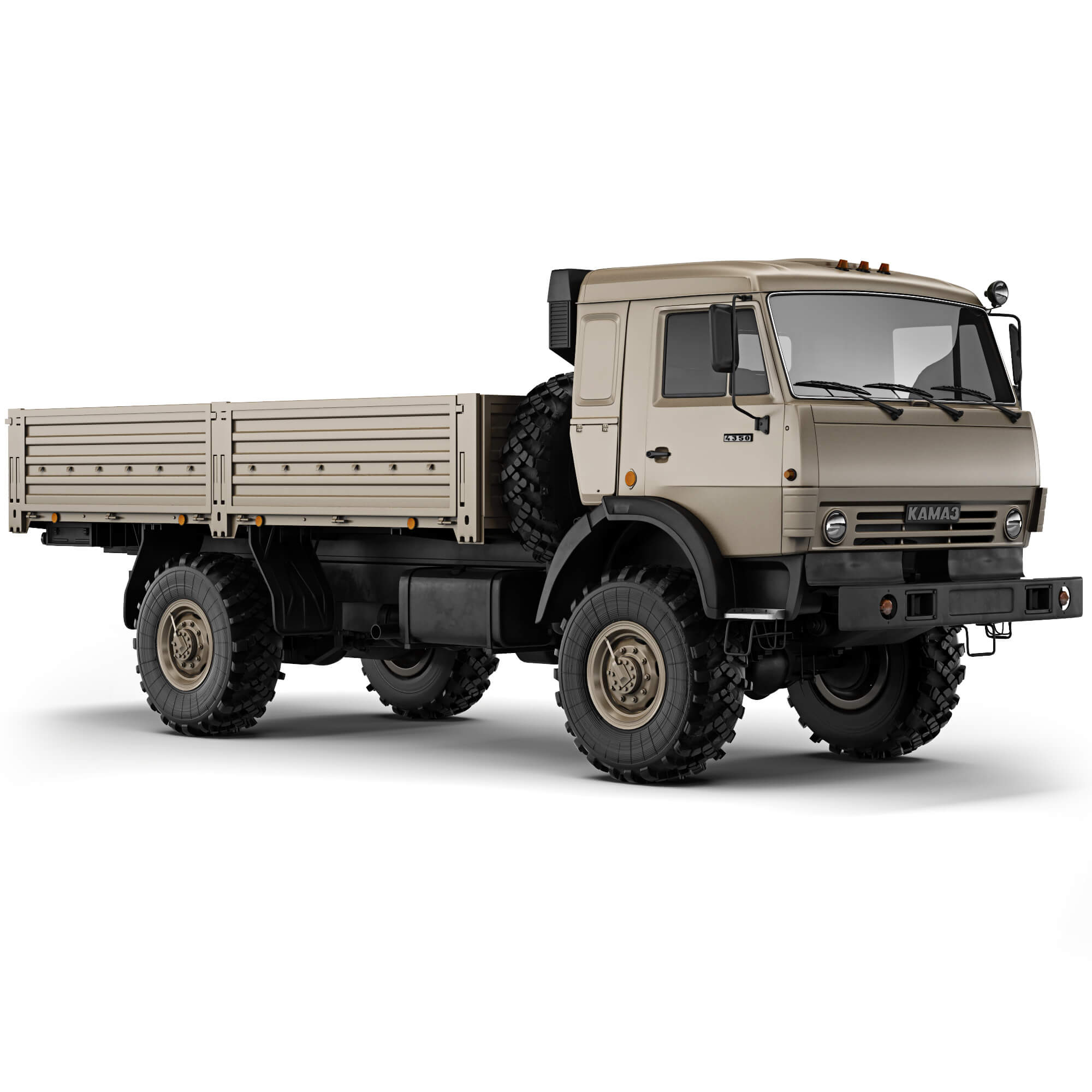 Kamaz 4350 Mustang 2003 - 3D Model by podshyvalov