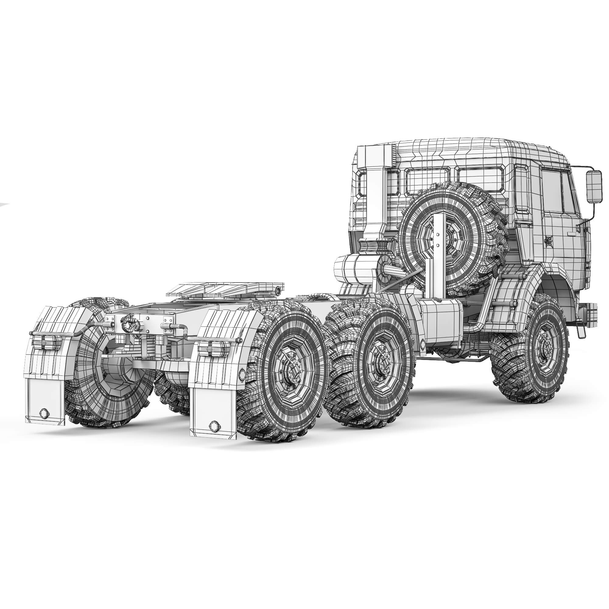 Kamaz 44108 2003 - 3D Model by podshyvalov