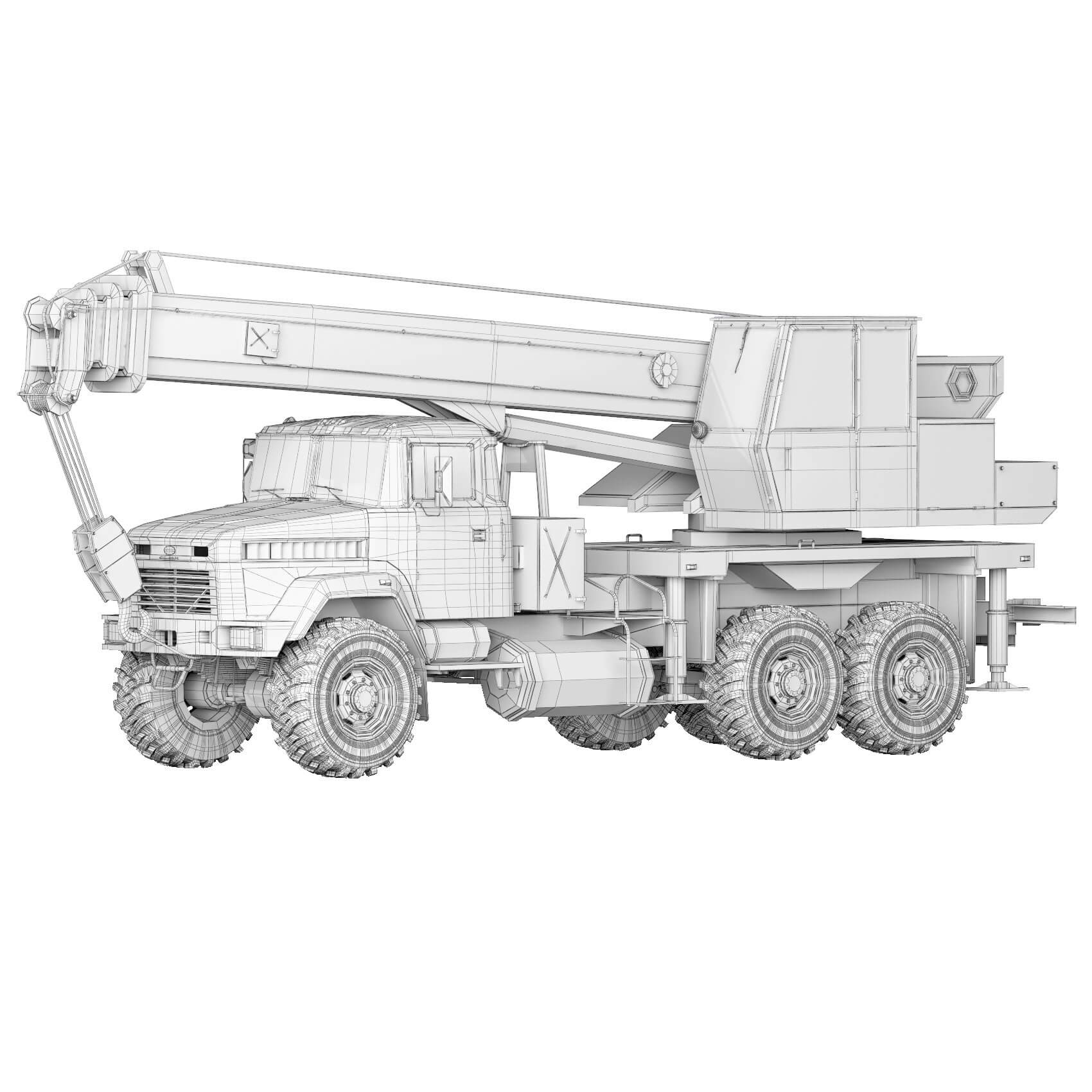 KrAZ 63221 KTA-25 2007 3D Model by podshyvalov