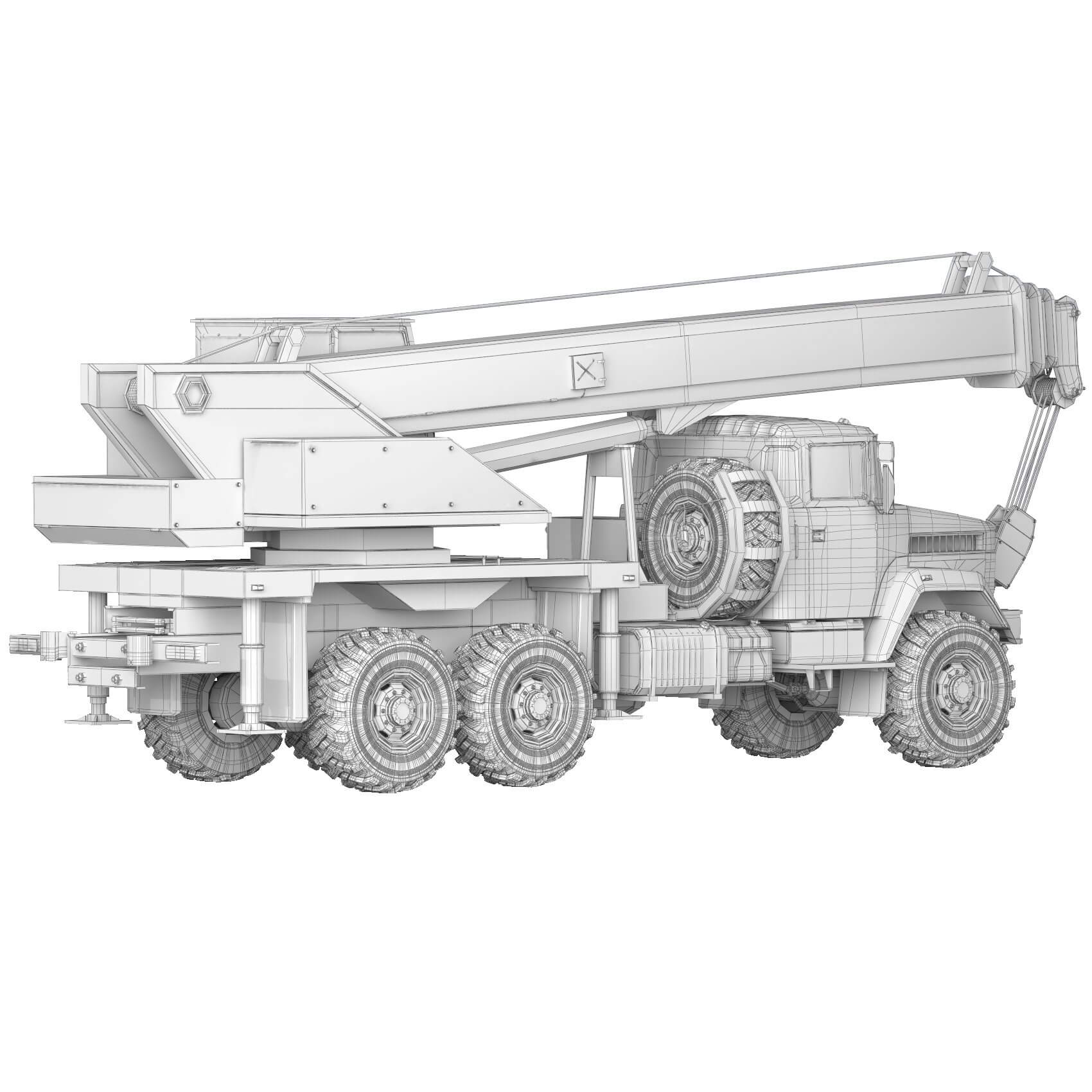 KrAZ 63221 KTA-25 2007 3D Model by podshyvalov