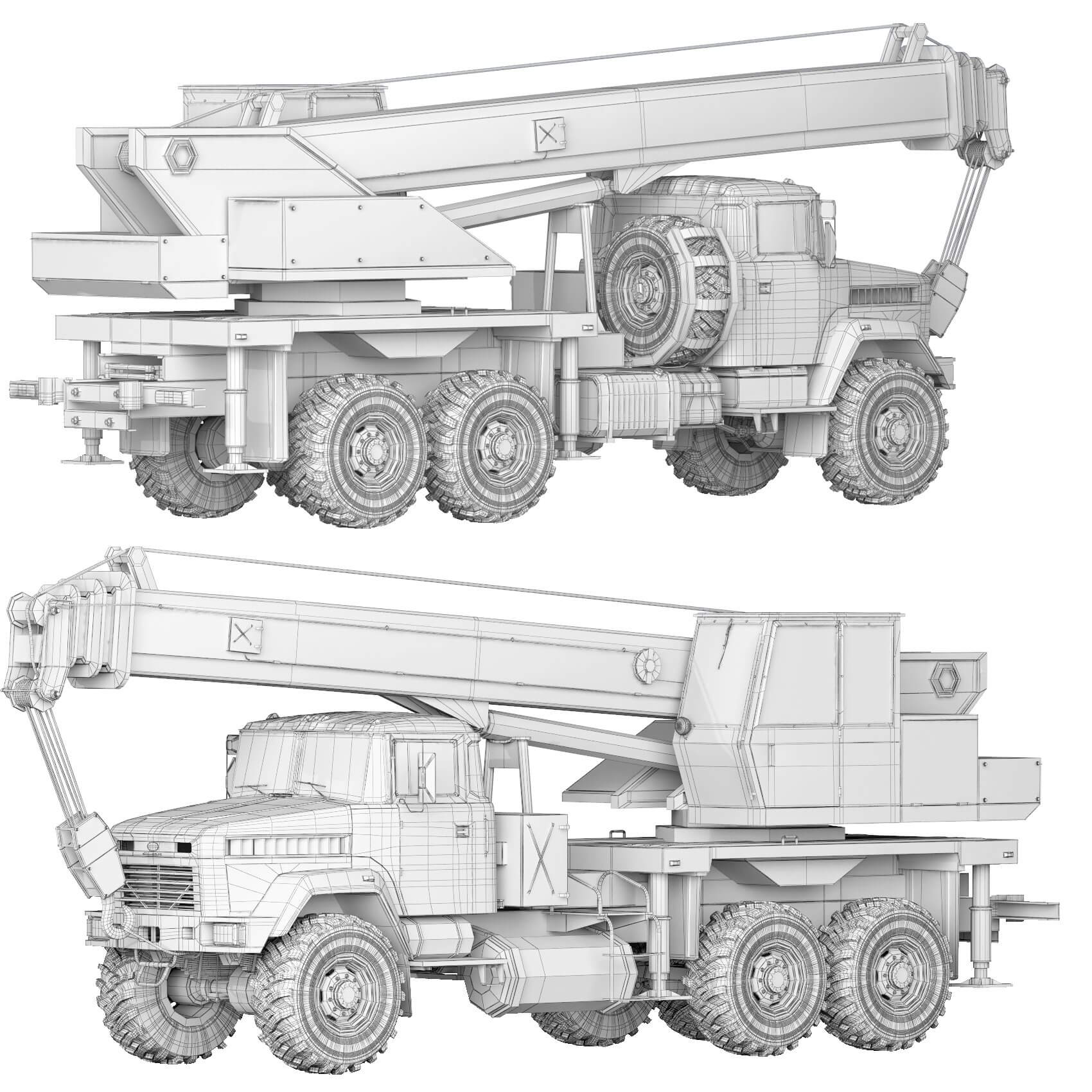 KrAZ 63221 KTA-25 2007 3D Model by podshyvalov