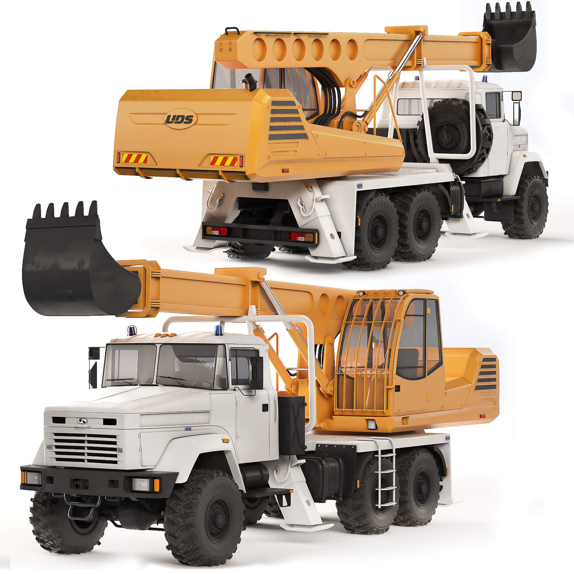 KrAZ 63221 UDS-114 2018 3D Model by podshyvalov