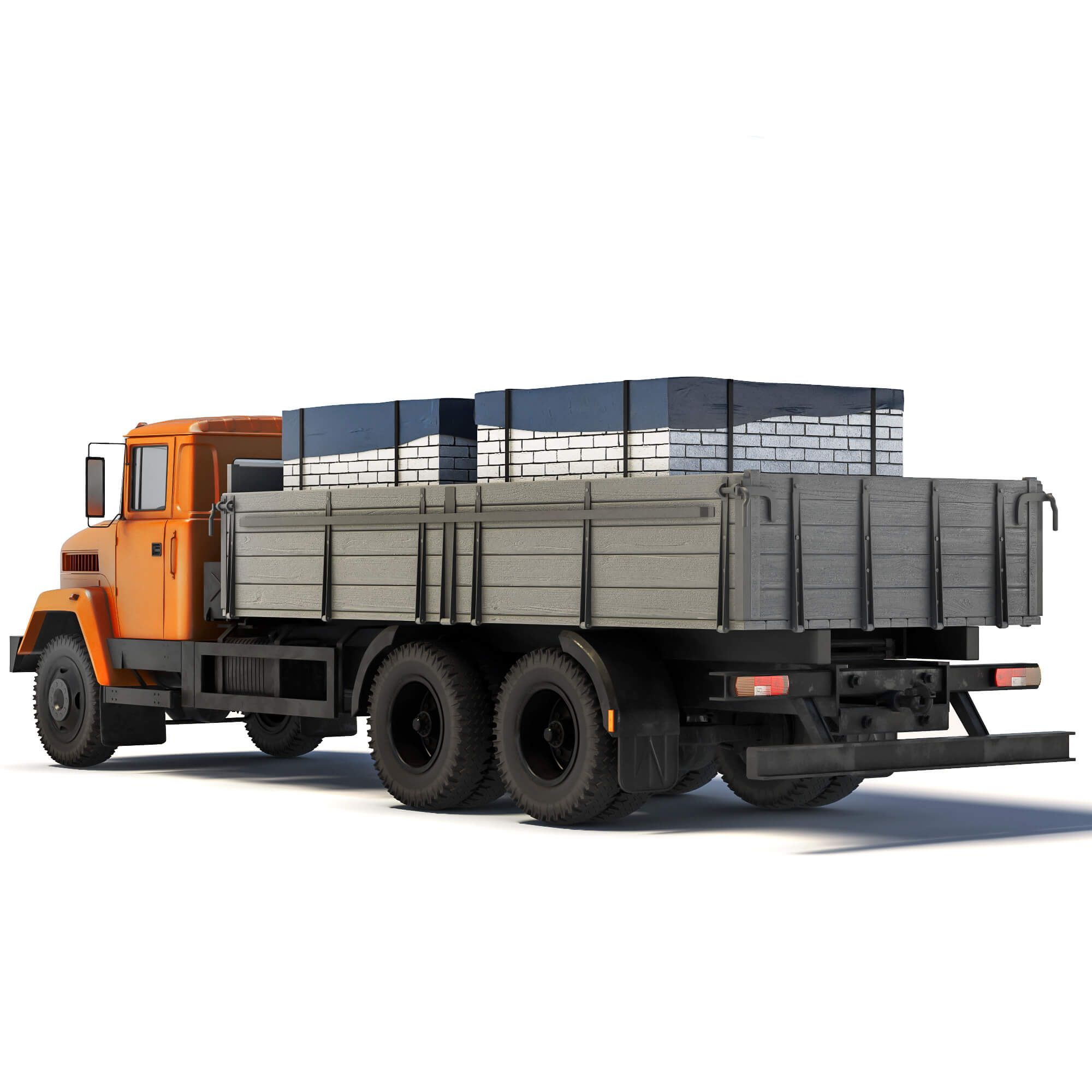 KrAZ 65053 Flatbed 2008 - 3D Model by podshyvalov