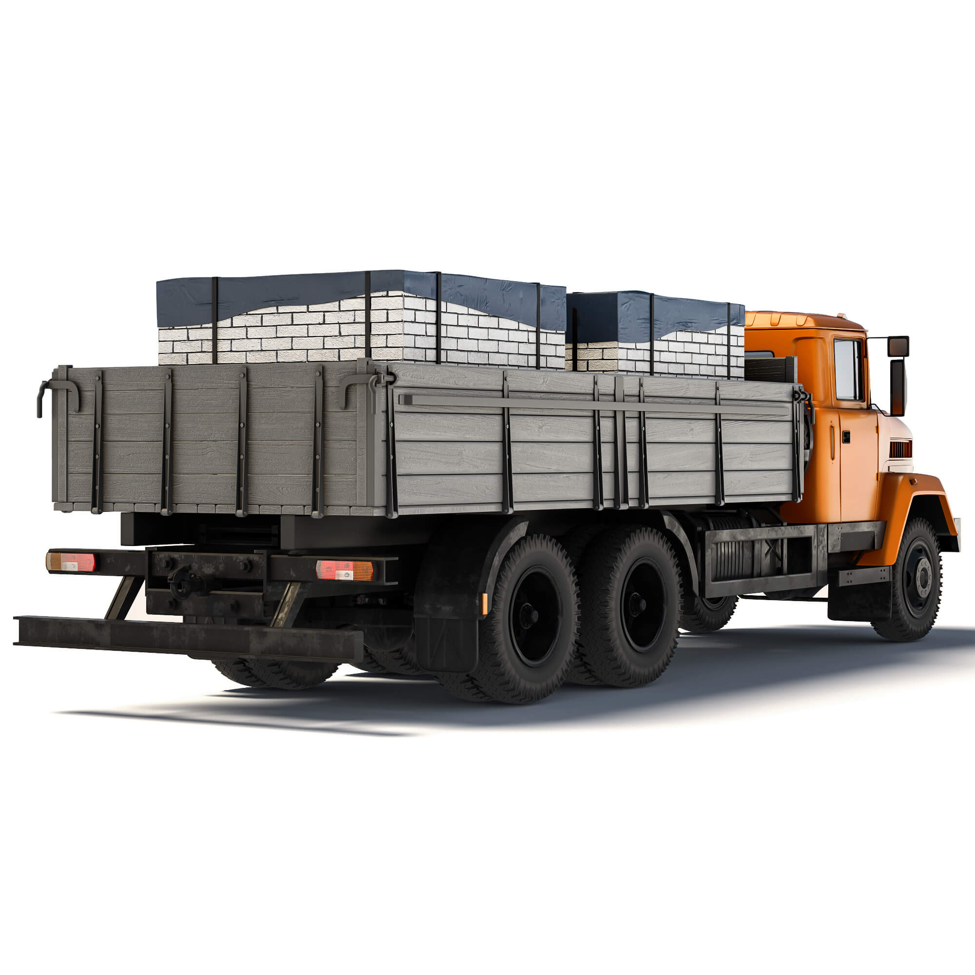 KrAZ 65053 Flatbed 2008 - 3D Model by podshyvalov
