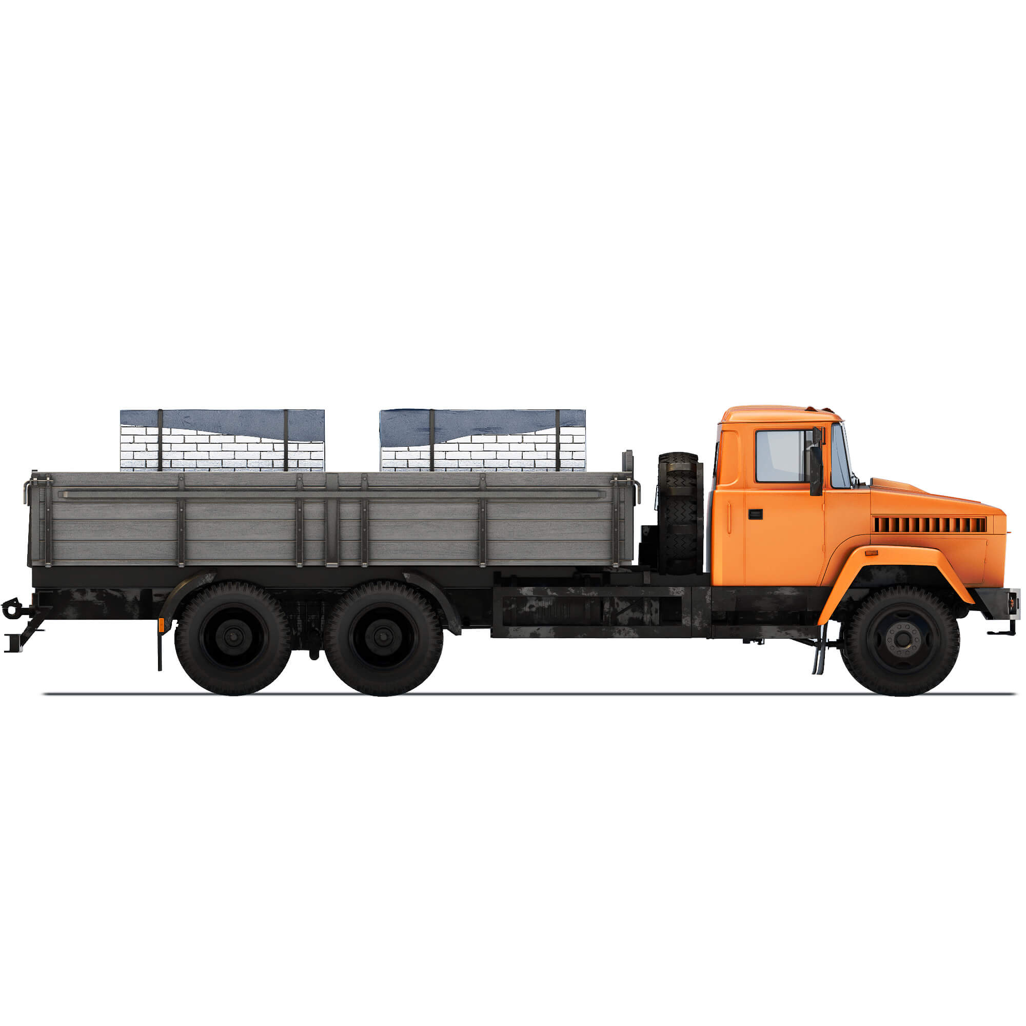 KrAZ 65053 Flatbed 2008 - 3D Model by podshyvalov