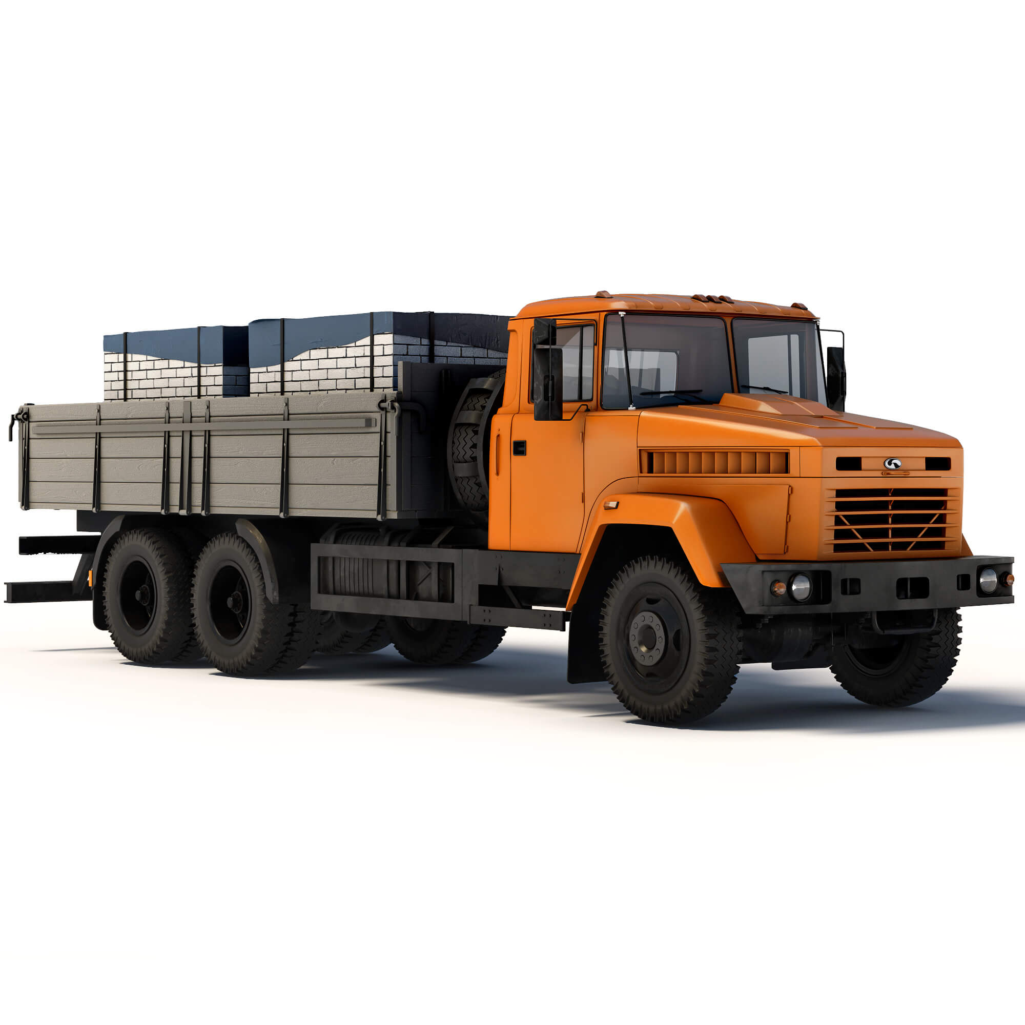 KrAZ 65053 Flatbed 2008 - 3D Model by podshyvalov