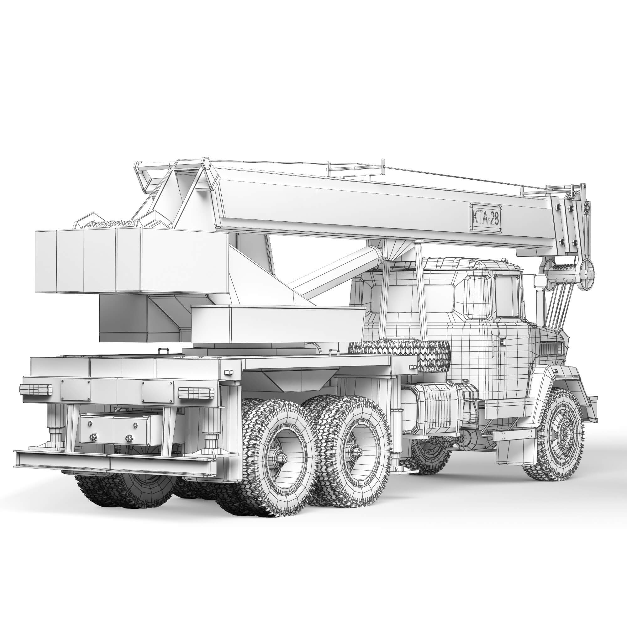 KrAZ 65053 KTA-28 2008 3D Model by podshyvalov