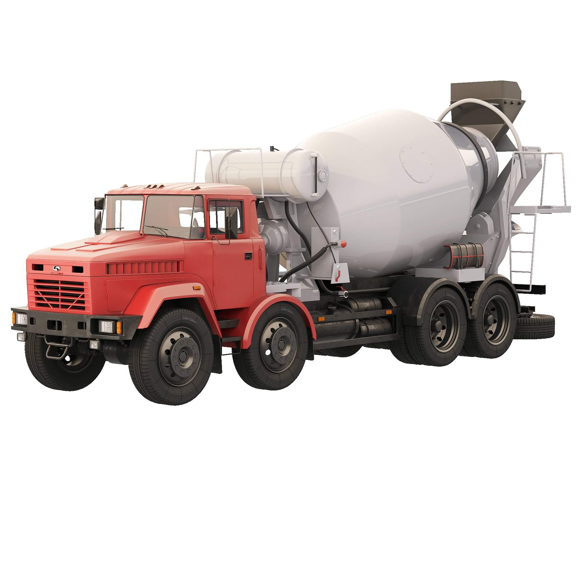 KrAZ 7133P4 Cement Mixer 2011 - 3D Model by podshyvalov