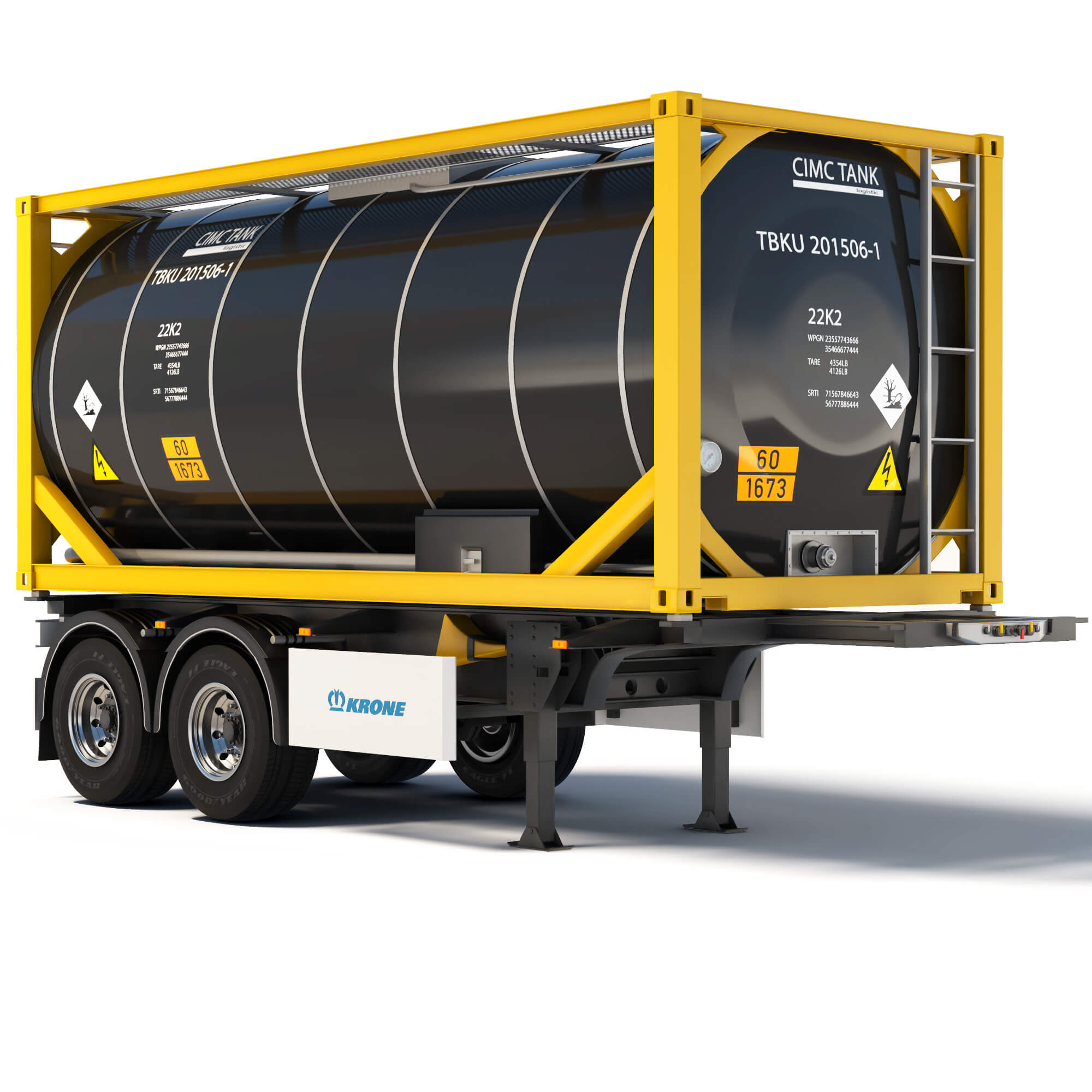 Krone Box Liner EL20 Tank Container 2023 - 3D Model by podshyvalov