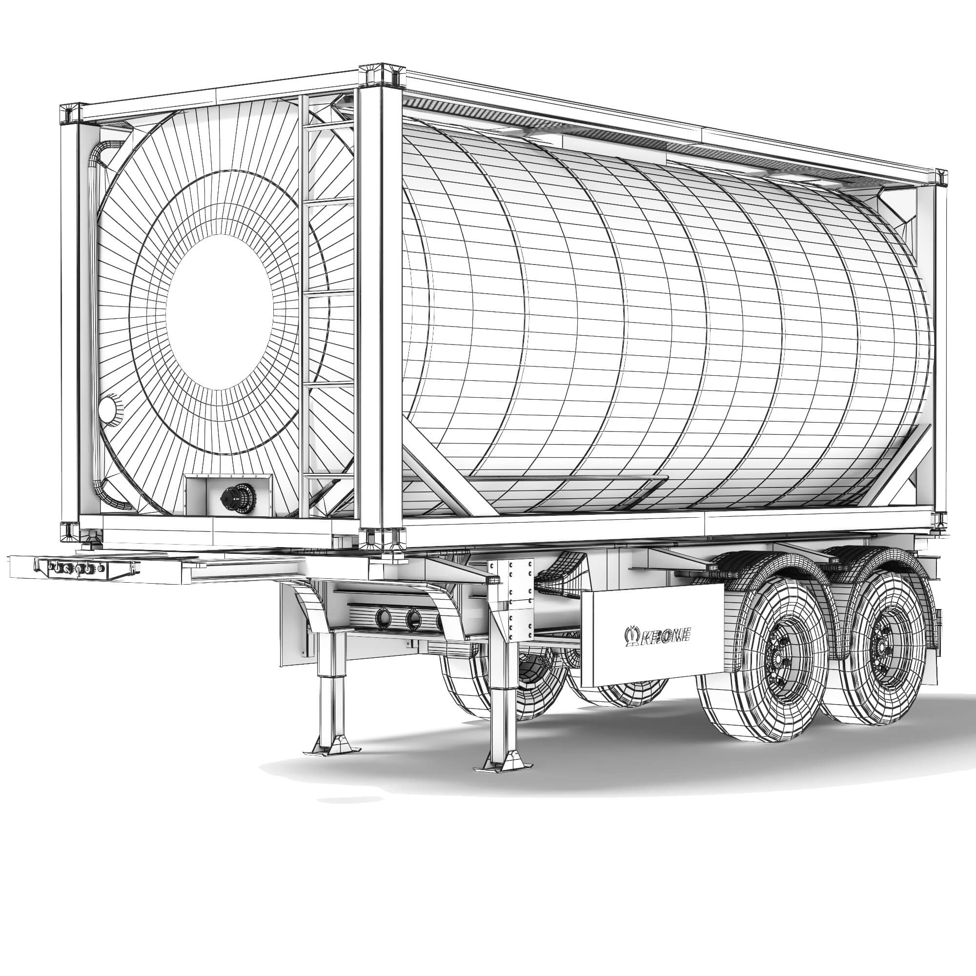 Krone Box Liner EL20 Tank Container 2023 - 3D Model by podshyvalov