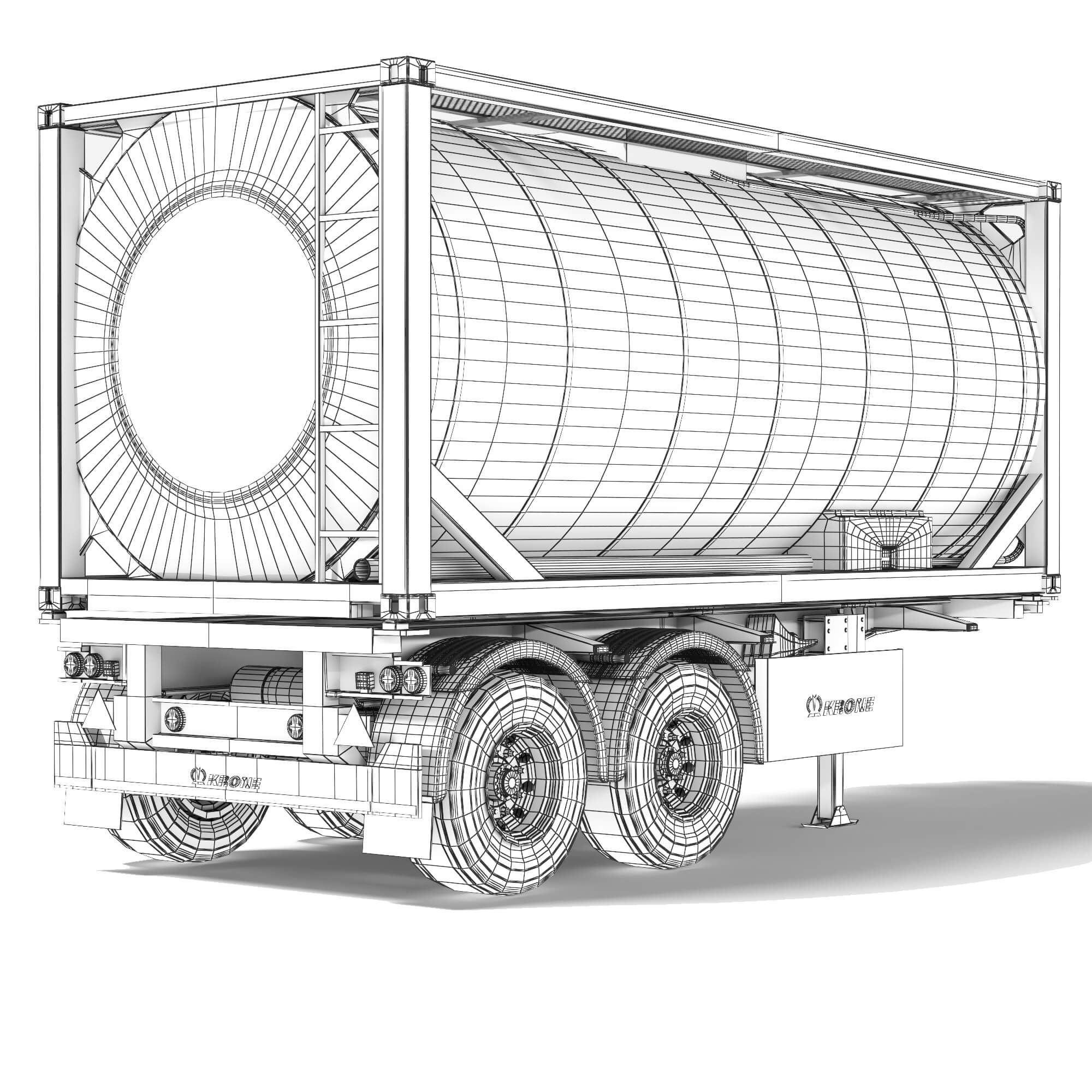 Krone Box Liner EL20 Tank Container 2023 - 3D Model by podshyvalov