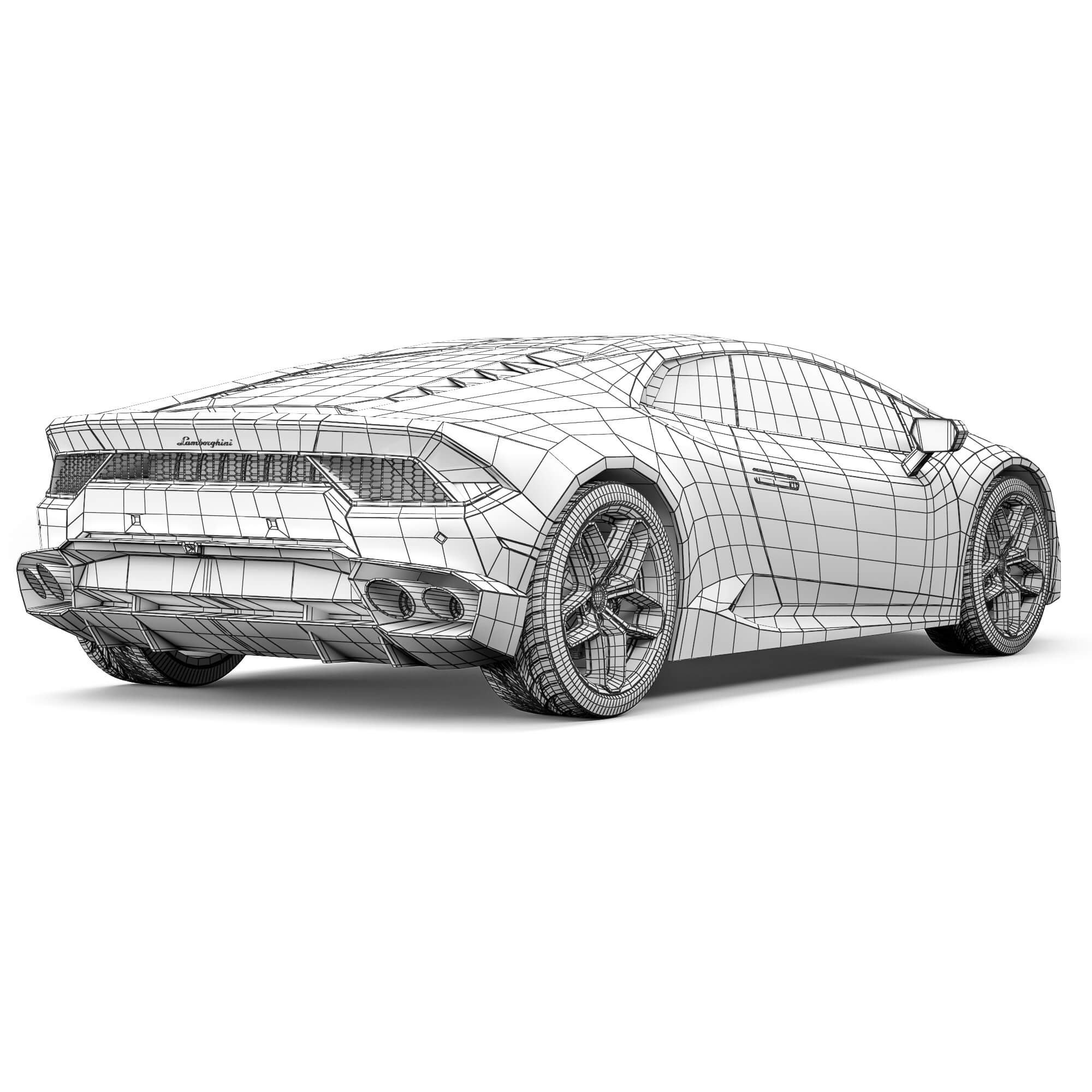 Lamborghini Huracán LP580-2 2017 3D Model by podshyvalov