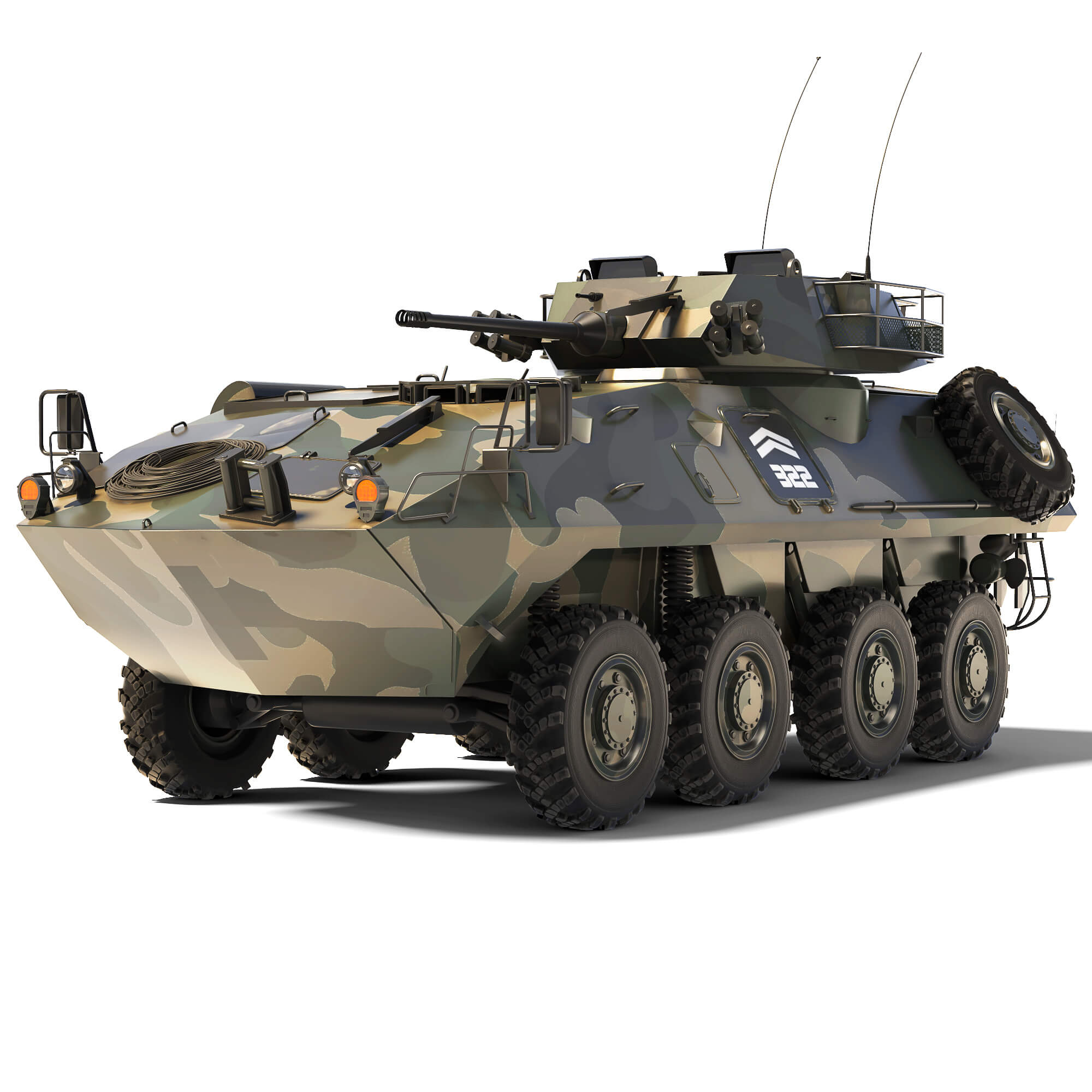 LAV-25 BTR 2005 3D Model by podshyvalov