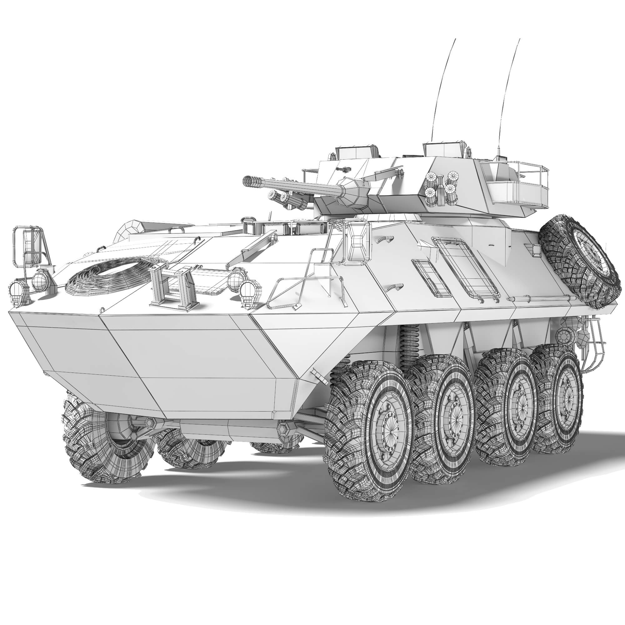 LAV-25 BTR 2005 3D Model by podshyvalov