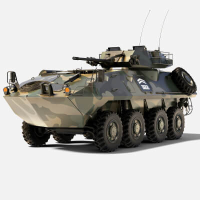 LAV-25 BTR 2005 3D Model by podshyvalov