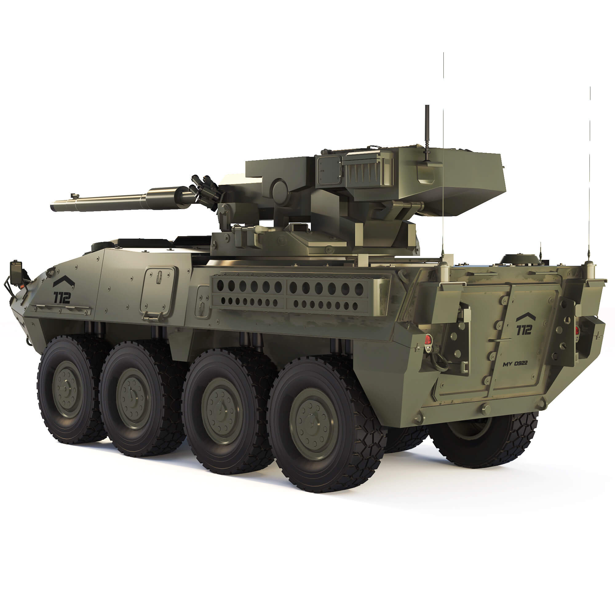 M1128 Stryker Mgs 2003 - 3D Model by podshyvalov