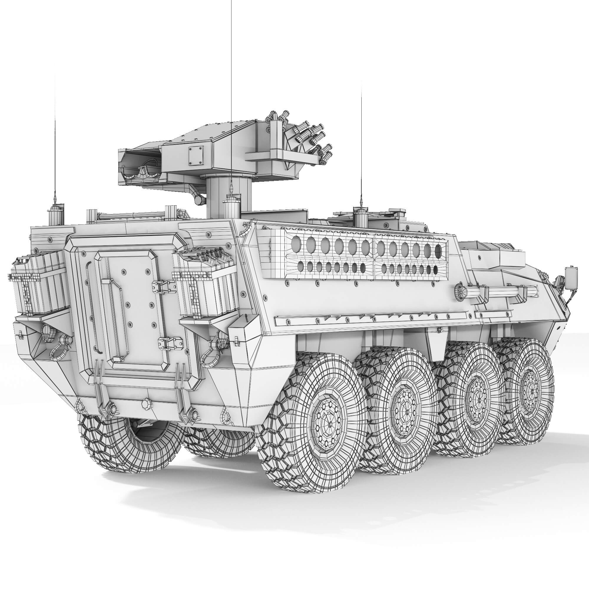 M1134 ATGM Stryker 2008 - 3D Model by podshyvalov